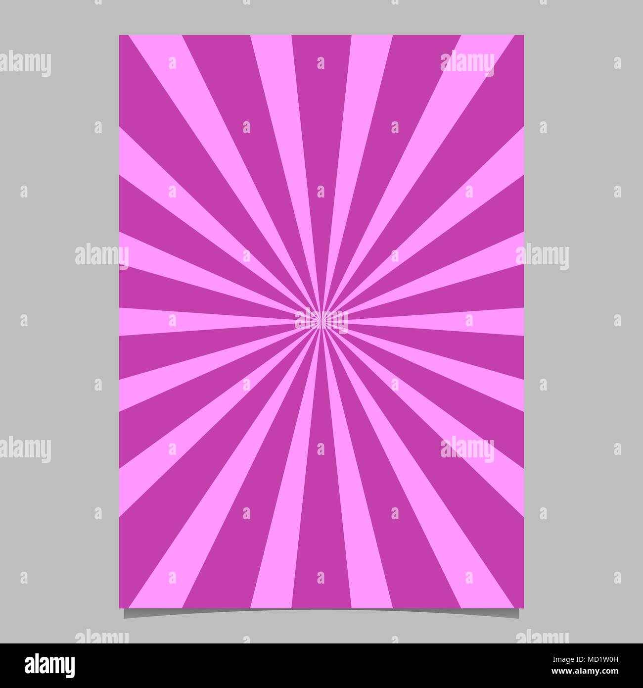 Retro ray burst page template - vector brochure background design Stock ...