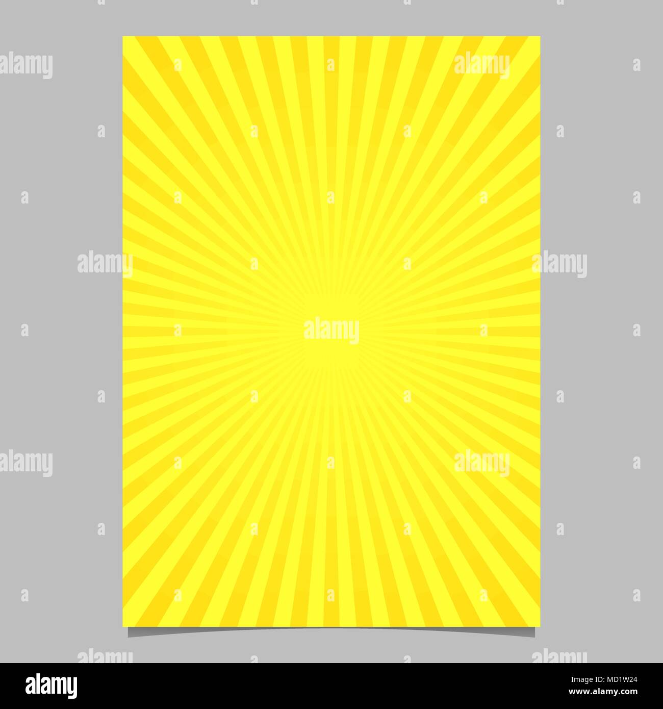 Abstract sun burst cover template - vector document background design ...