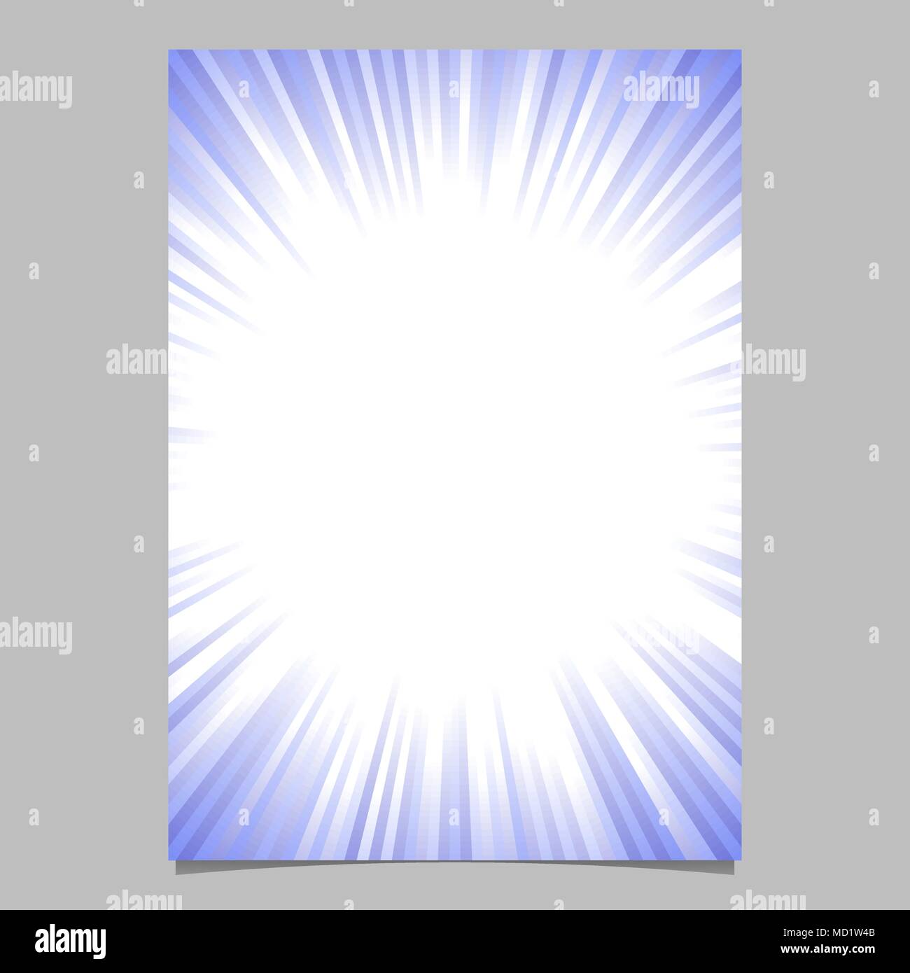 Geometric starburst card template - gradient vector brochure background ...