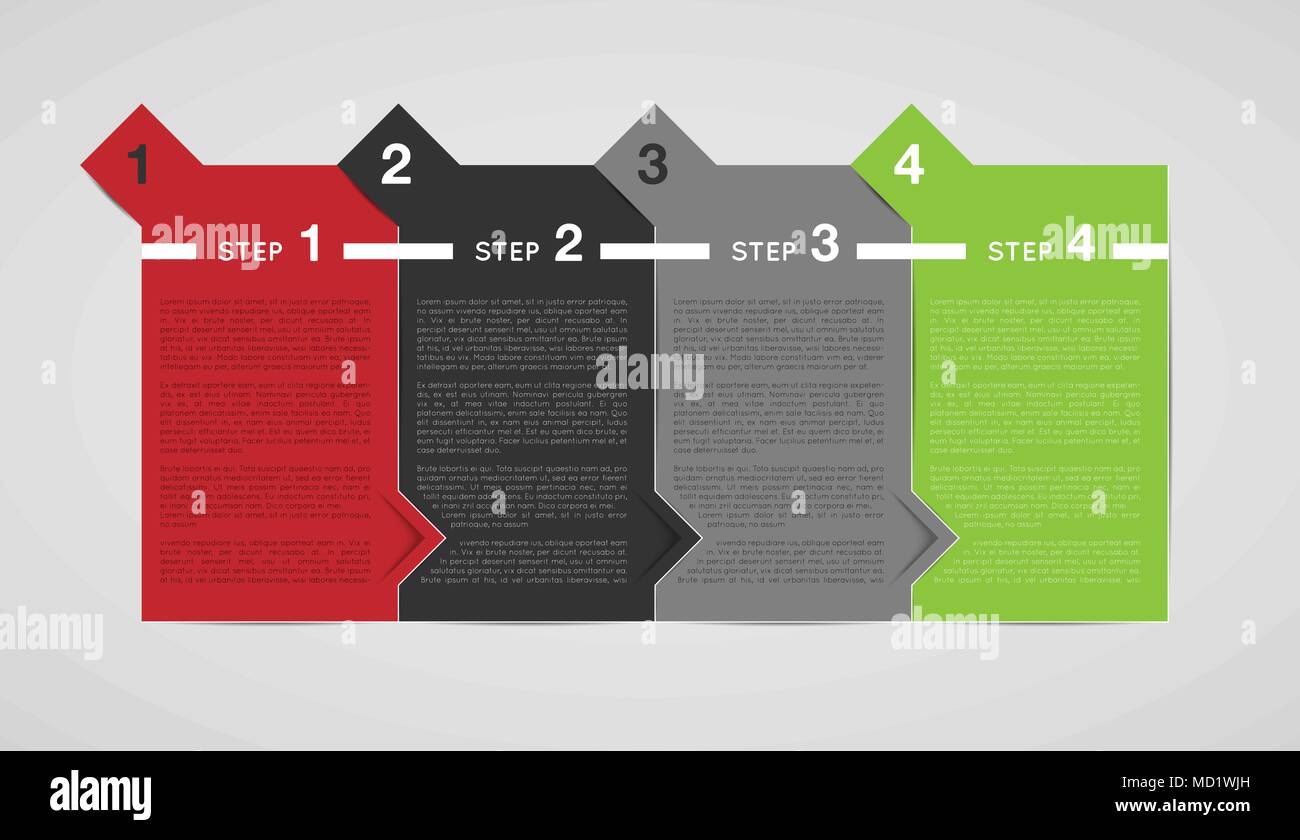 infographic banners, progress steps Stock Vector Image & Art - Alamy
