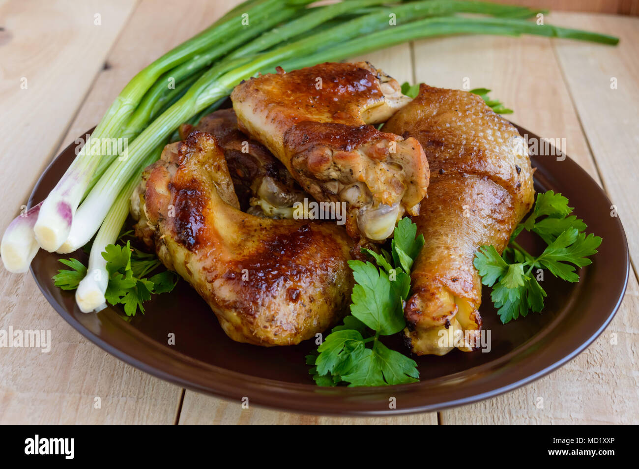Chicken winglet hi-res stock photography and images - Alamy