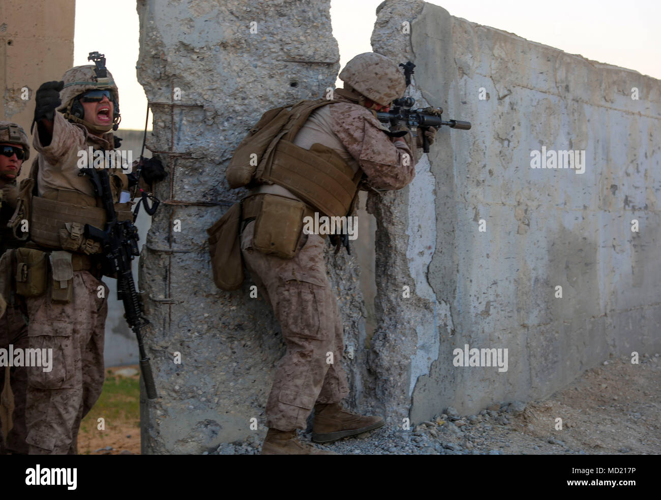 ISRAEL (March 11, 2018) U.S. Marines assigned to the 26th Marine ...