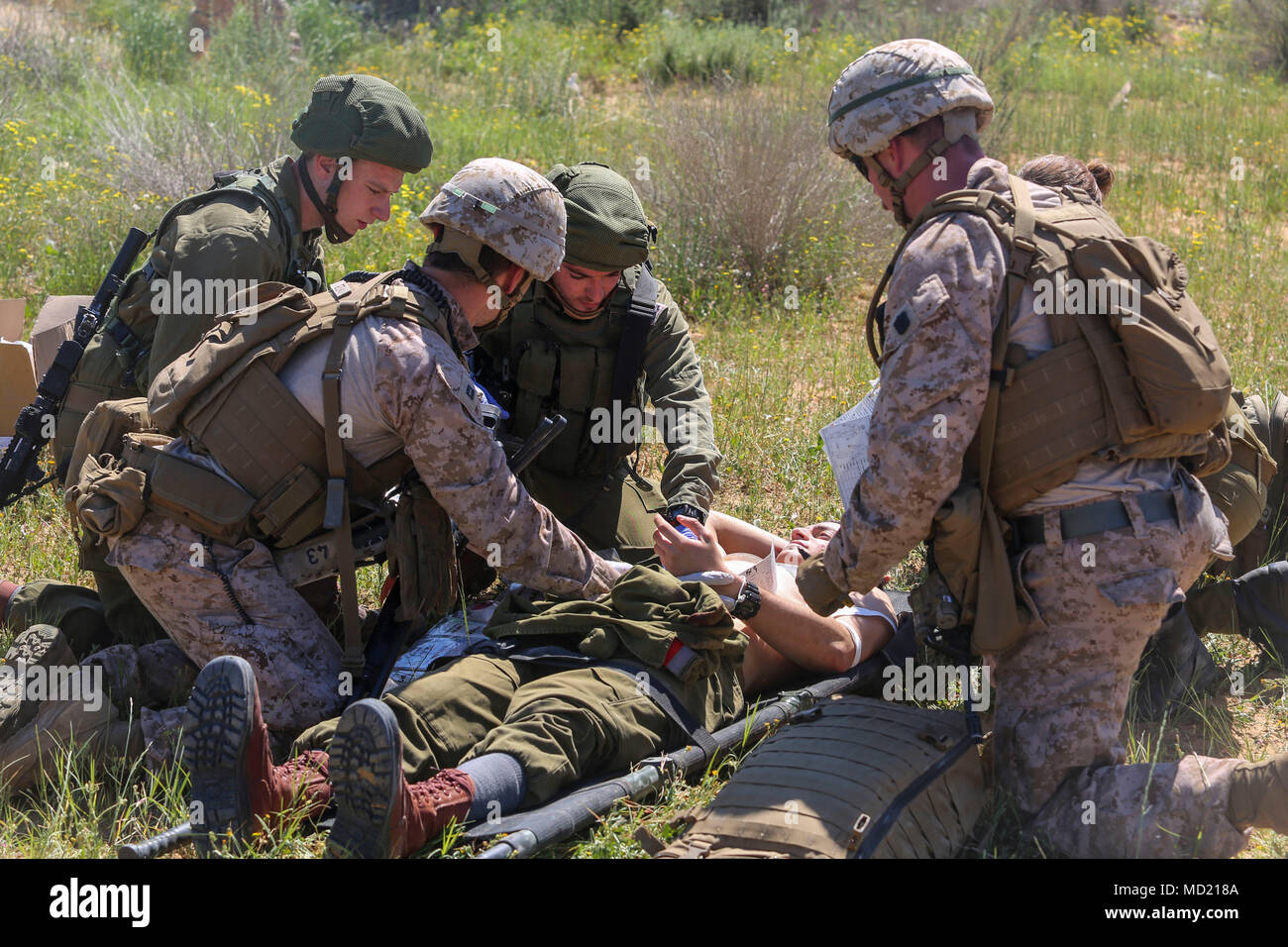 ISRAEL (March 13, 2018) U.S. Navy Sailors assigned to Battalion Landing ...