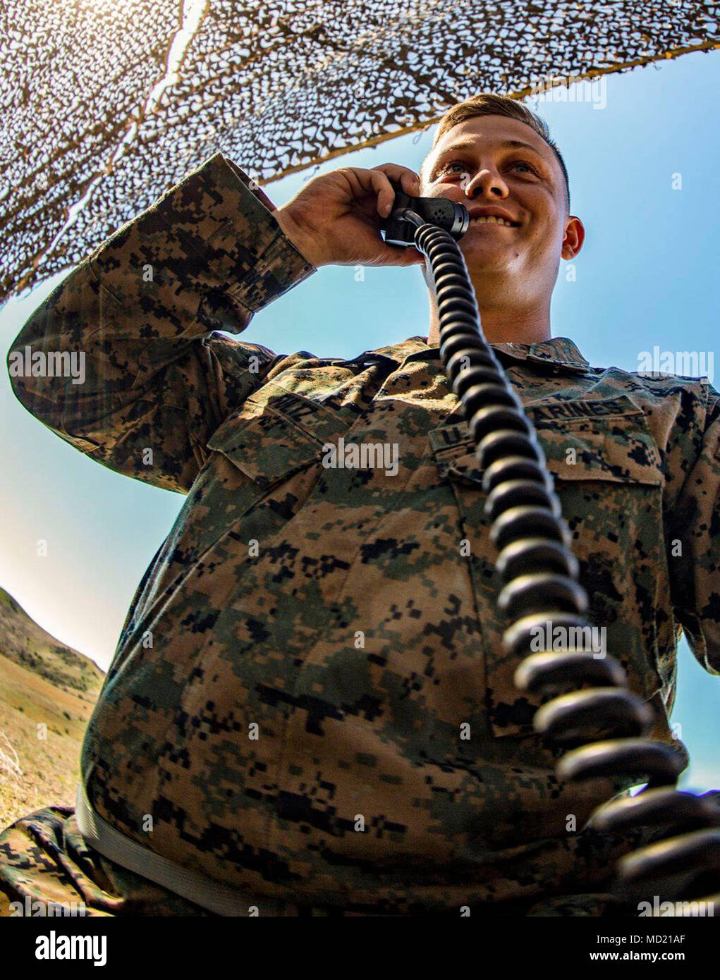 MARINE CORPS BASE CAMP PENDLETON, Calif. – Cpl. Gary Fultz, a Chemical ...