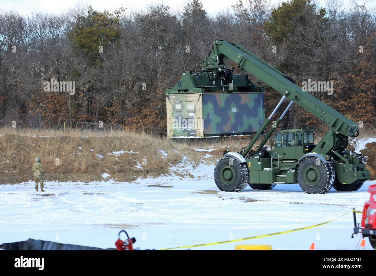 Rough Terrain Container Handler Loader High Resolution Stock ...