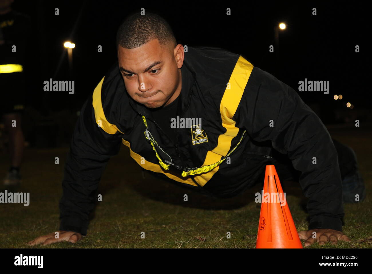 Staff Sgt. Colby Robertson, a multiple launch rocket system crewmember ...