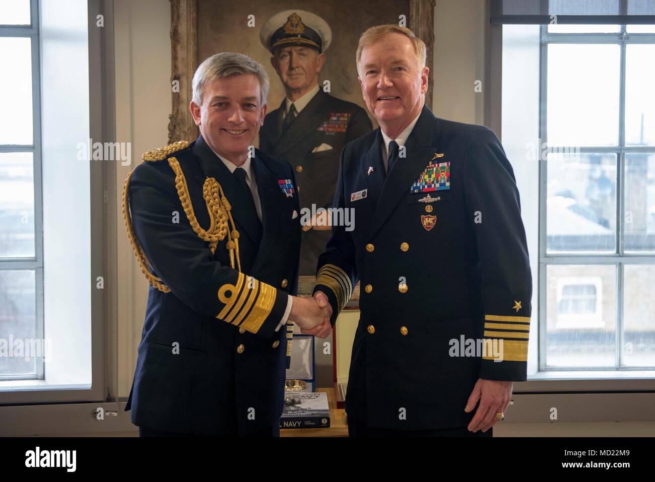 180312-N-MZ309-066 LONDON (March 12, 2018) Adm. James G. Foggo III ...