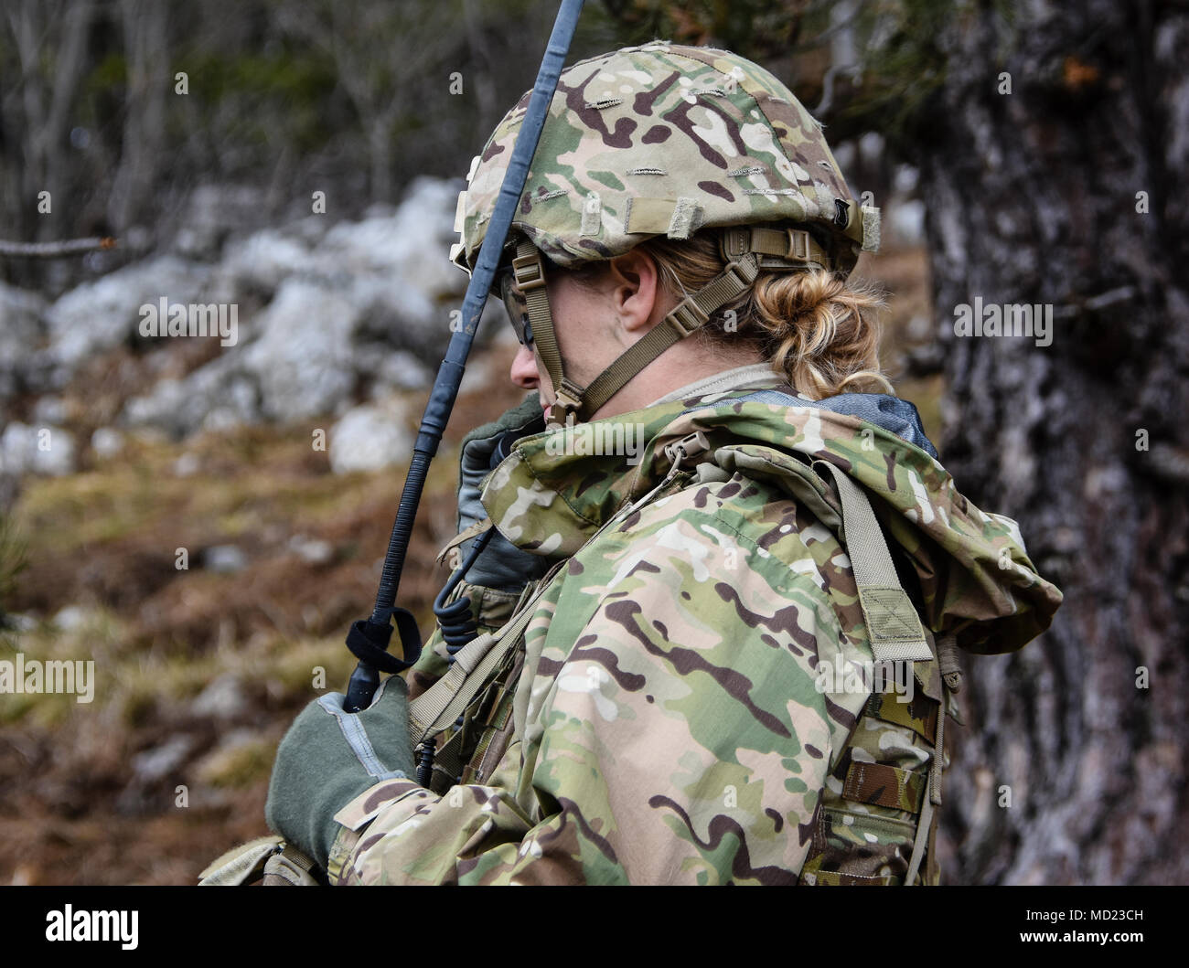Battalion S3, Capt. Beverly Nordin, calls for the range to go hot, as ...