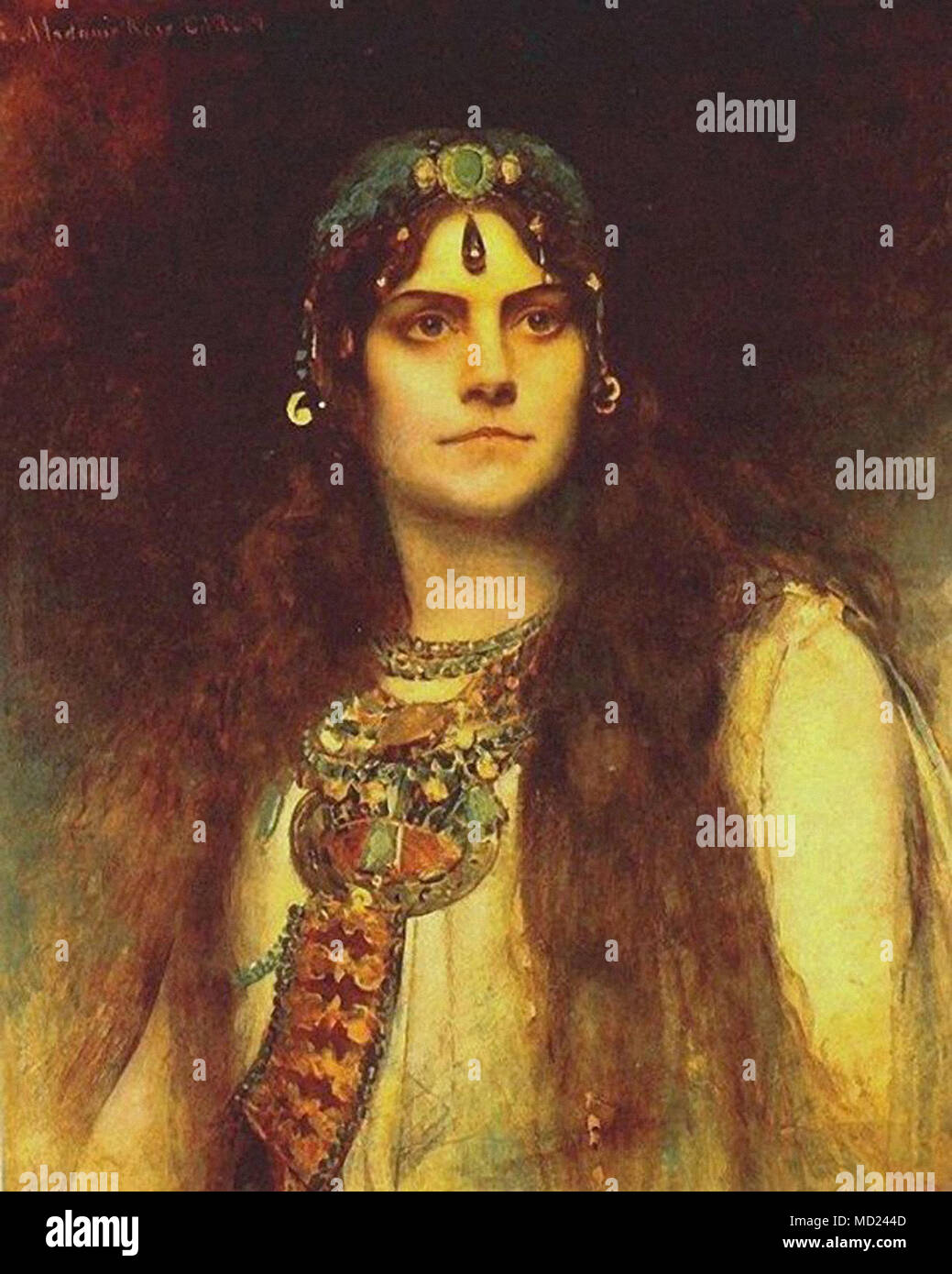 Rose Caron (playing Salambo) painted by Léon Bonnat Stock Photo - Alamy