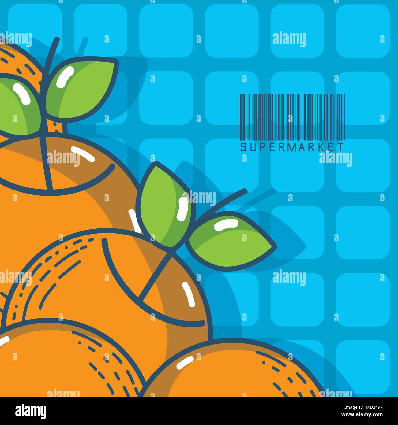 Cart of oranges Stock Vector Images - Alamy