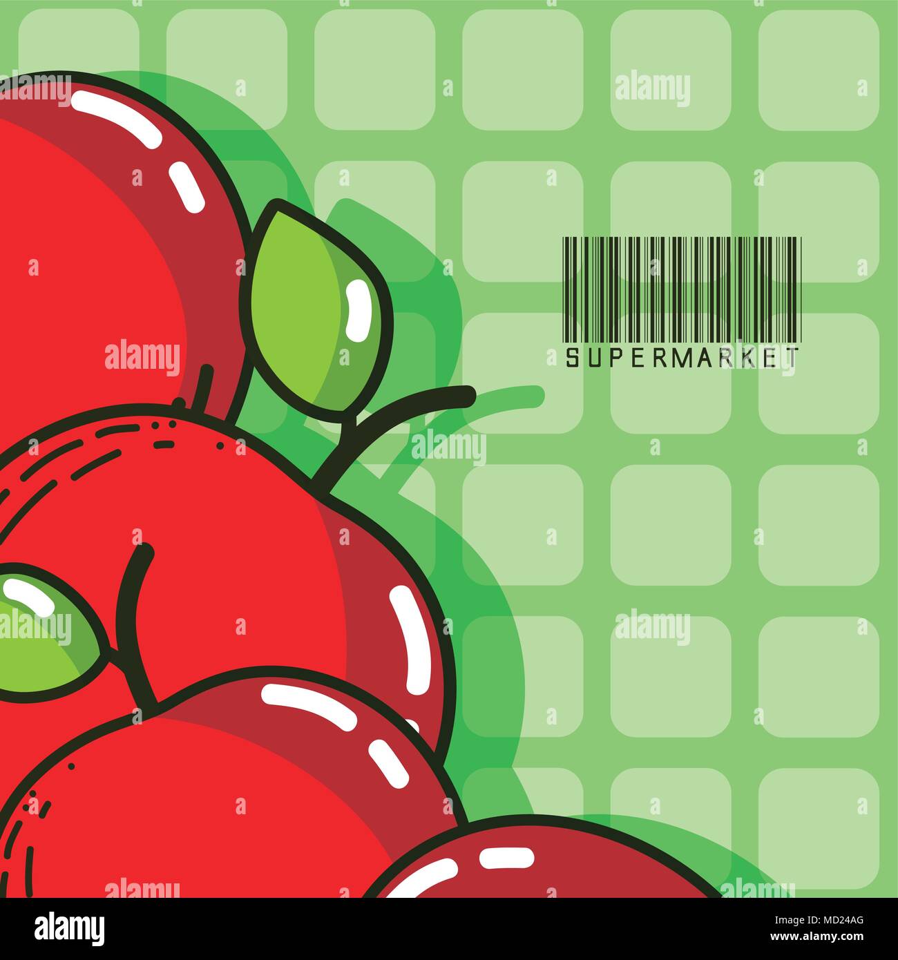 Sweet apples super market products Stock Vector Image & Art - Alamy