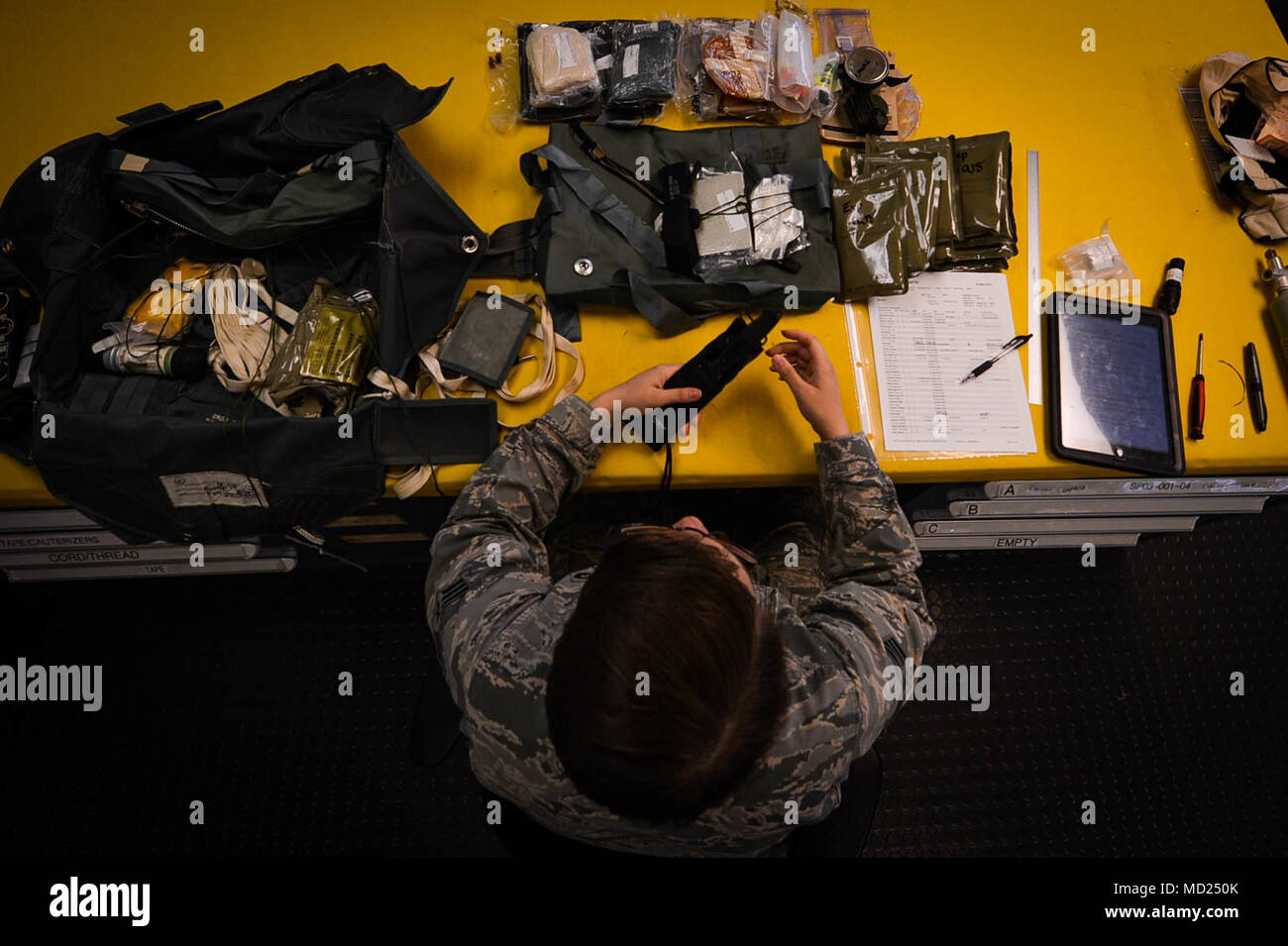 U.S. Air Force Senior Airmen Brittany Cup Choy, 20th Operations Support ...