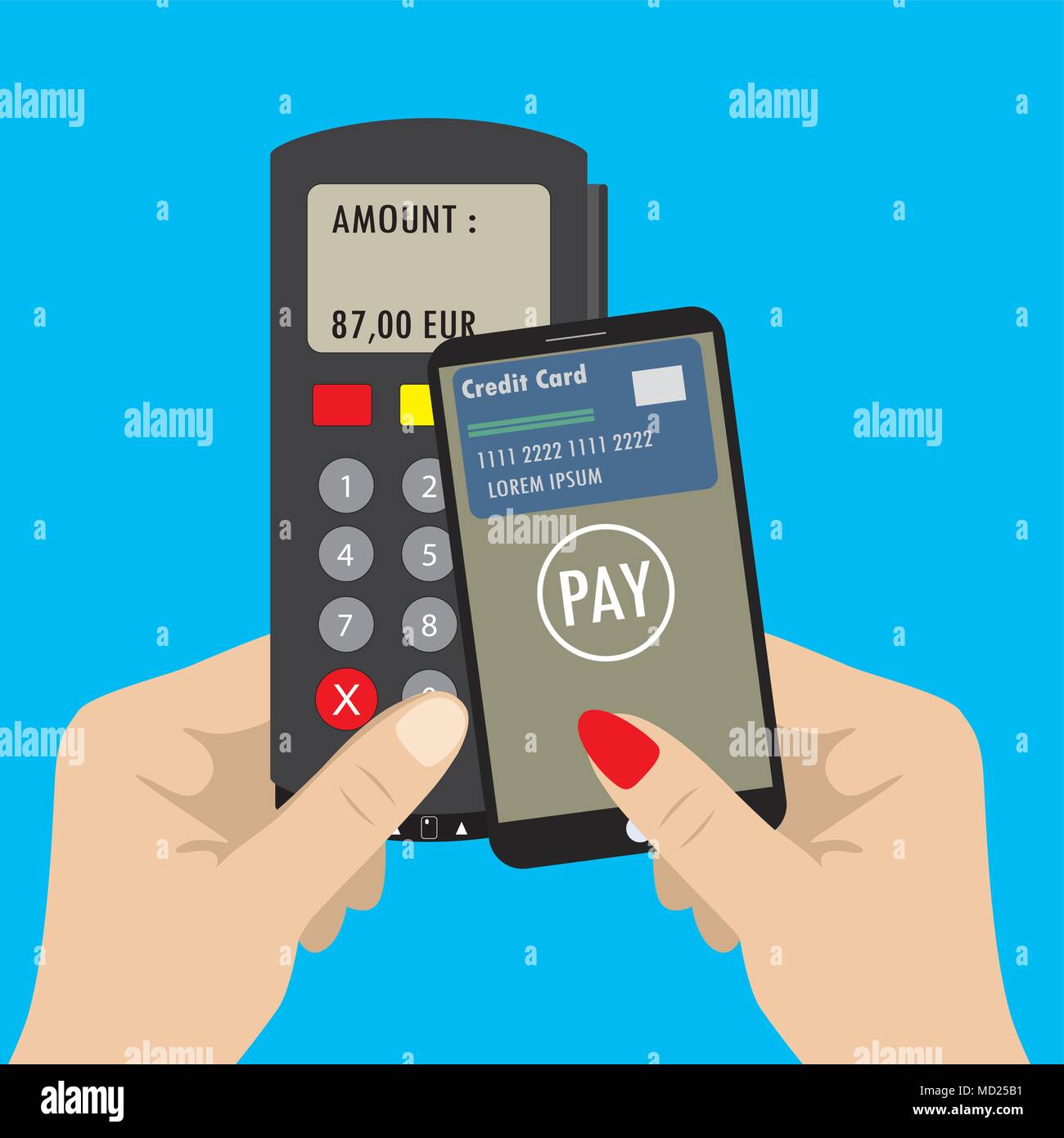 Nfc background Stock Vector Images - Alamy