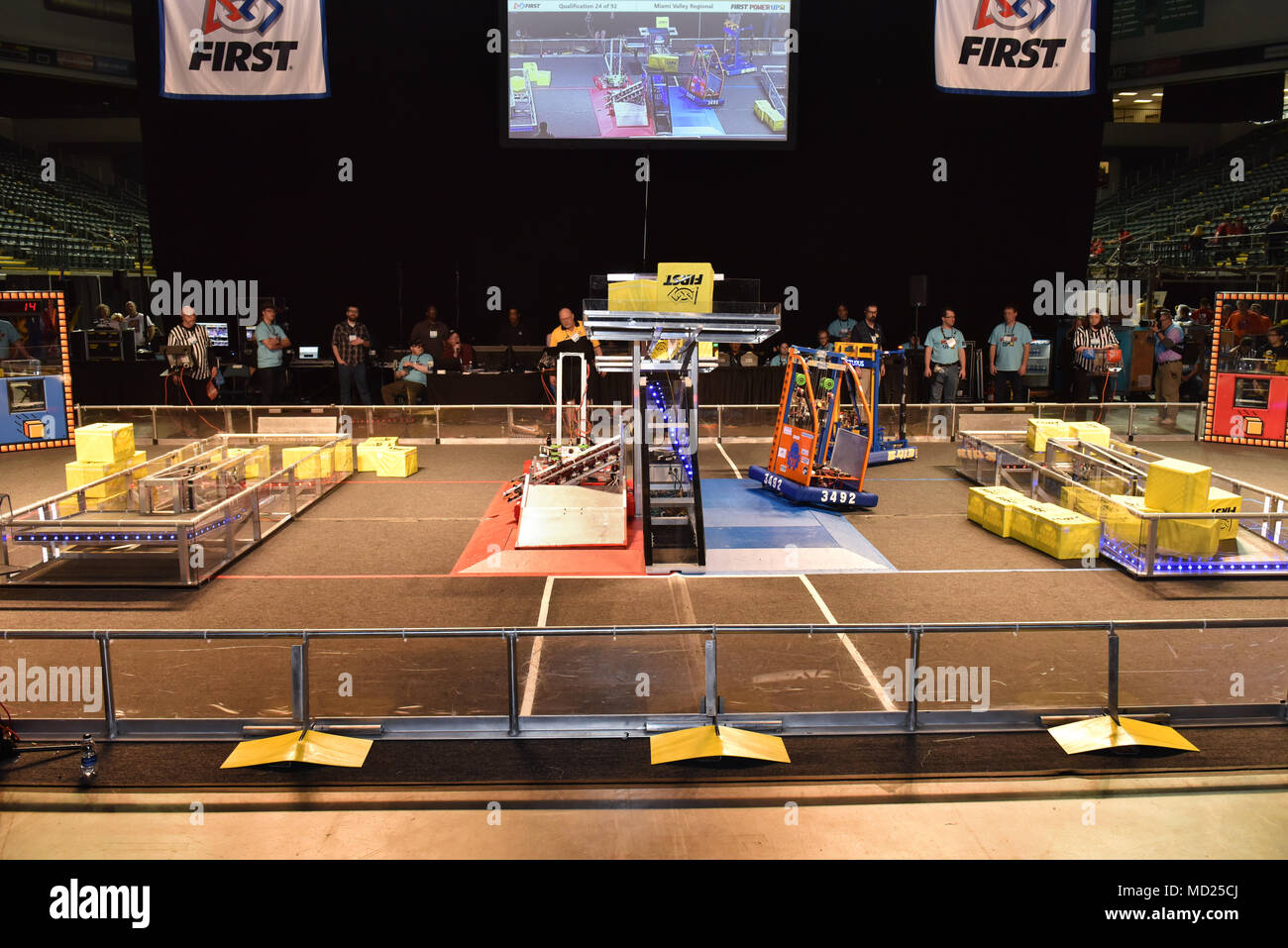 Robots constructed by students participating in the Miami Valley FIRST ...