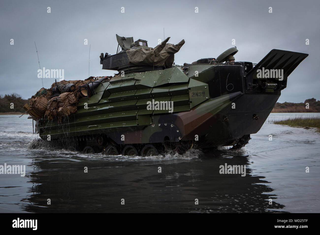 U.S. Marines with 2nd Assault Amphibian Battalion (2d AABN), 2nd Marine ...