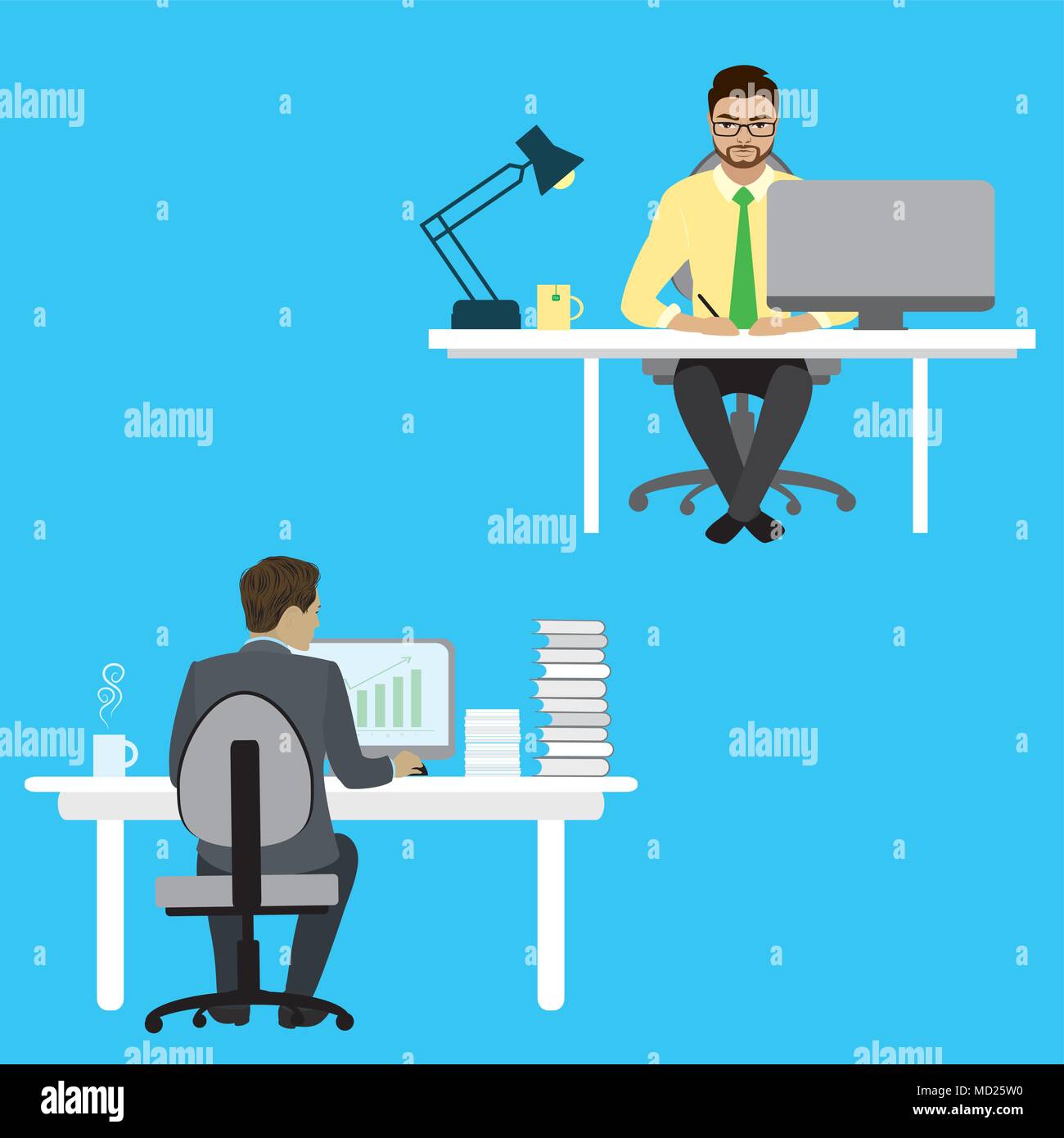 Coworking vector vectors hi-res stock photography and images - Alamy