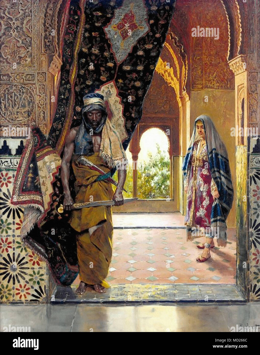 Ernst Rudolf - the Guard of the Harem Stock Photo - Alamy