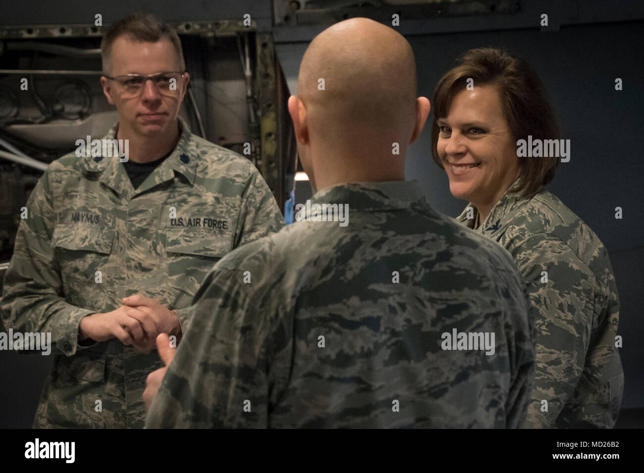 Airmen guide 179th Airlift Wing Commander, Col. Allison C. Miller ...