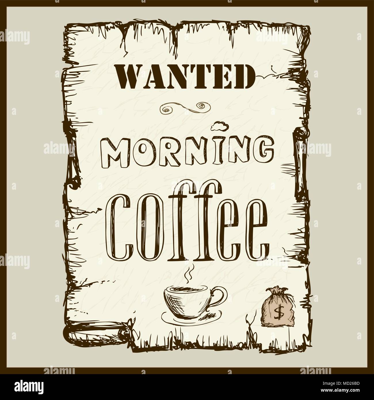 Wanted poster blank Stock Vector Images - Alamy