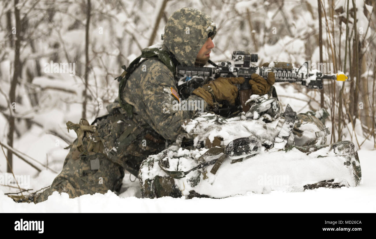 A Soldier assigned to 2nd Battalion, 22nd Infantry Regiment, 1st ...