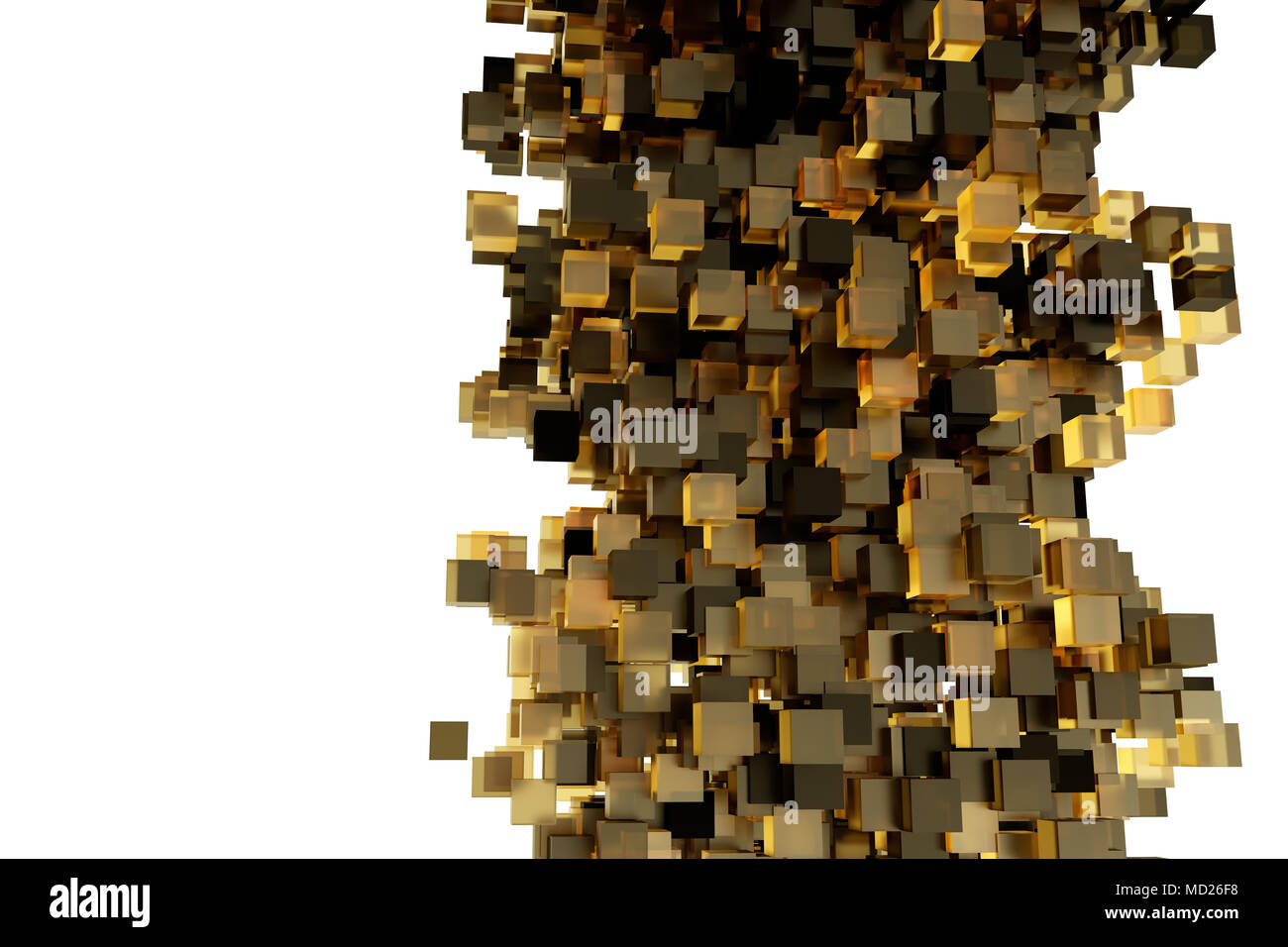 Abstract composition from 3d cubes with shadows. 3d rendering Stock ...