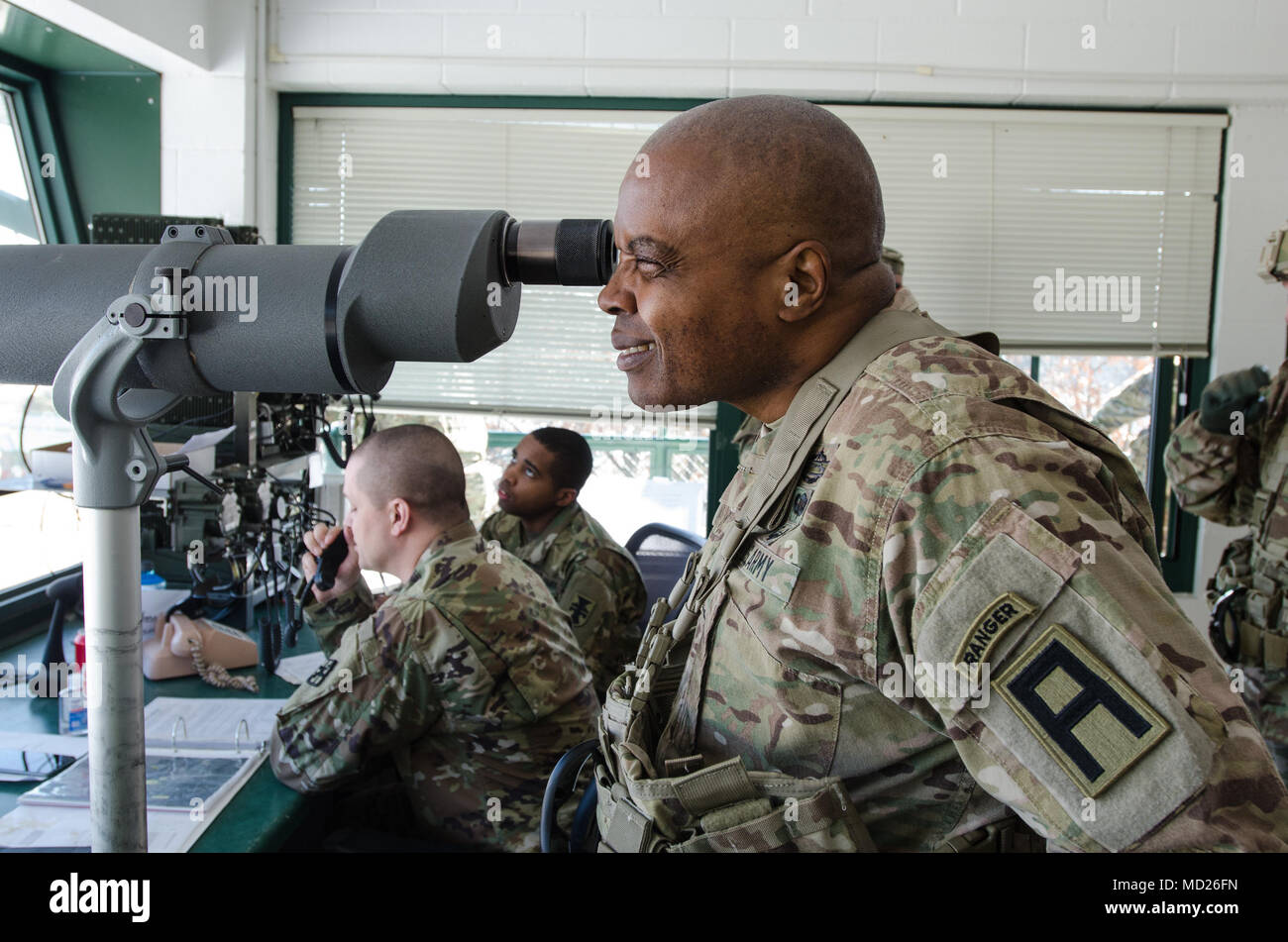 Lt. Gen. Stephen Twitty, commanding general, First Army, observes ...