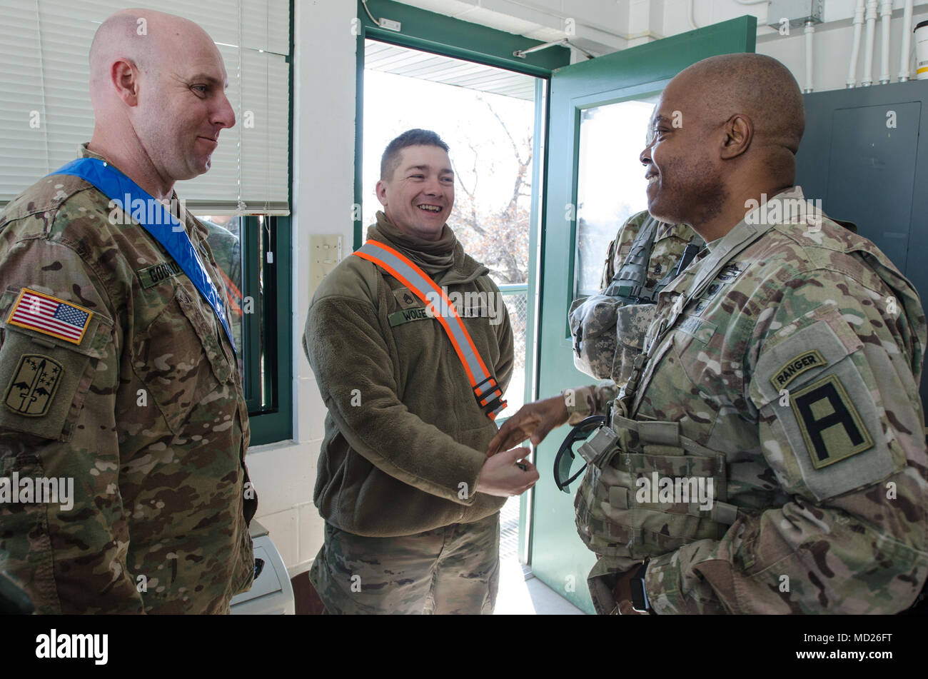 Lt. Gen. Stephen Twitty, commanding general, First Army, observes ...