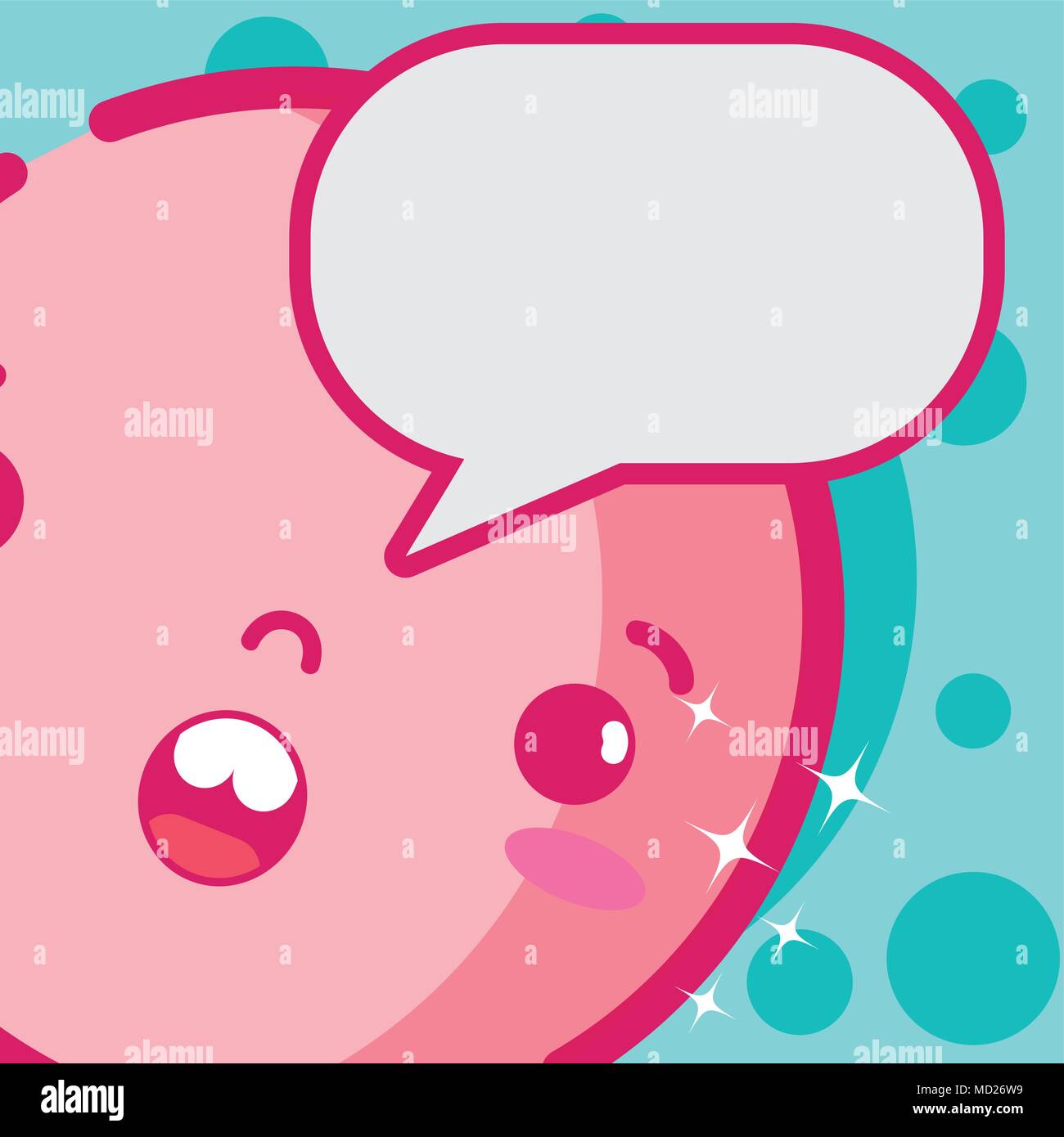 Cute kawaii emoji Stock Vector Image & Art - Alamy