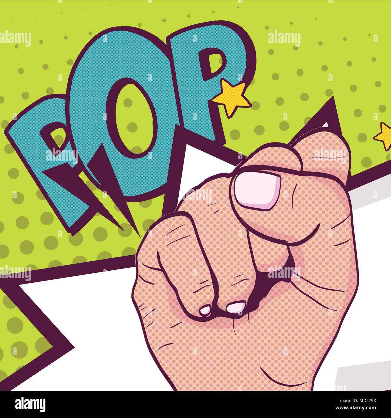 Hand clenched pop art Stock Vector Image & Art - Alamy
