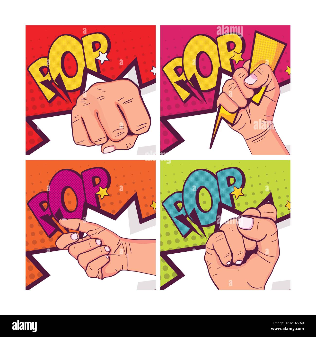 Hands clenched Stock Vector Images - Alamy