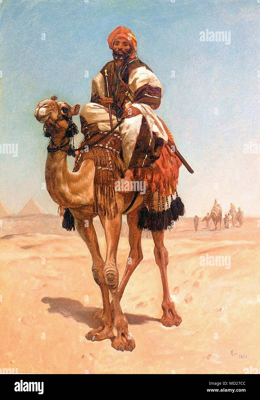 Goodall Frederick - an Egyptian Nomad Stock Photo - Alamy