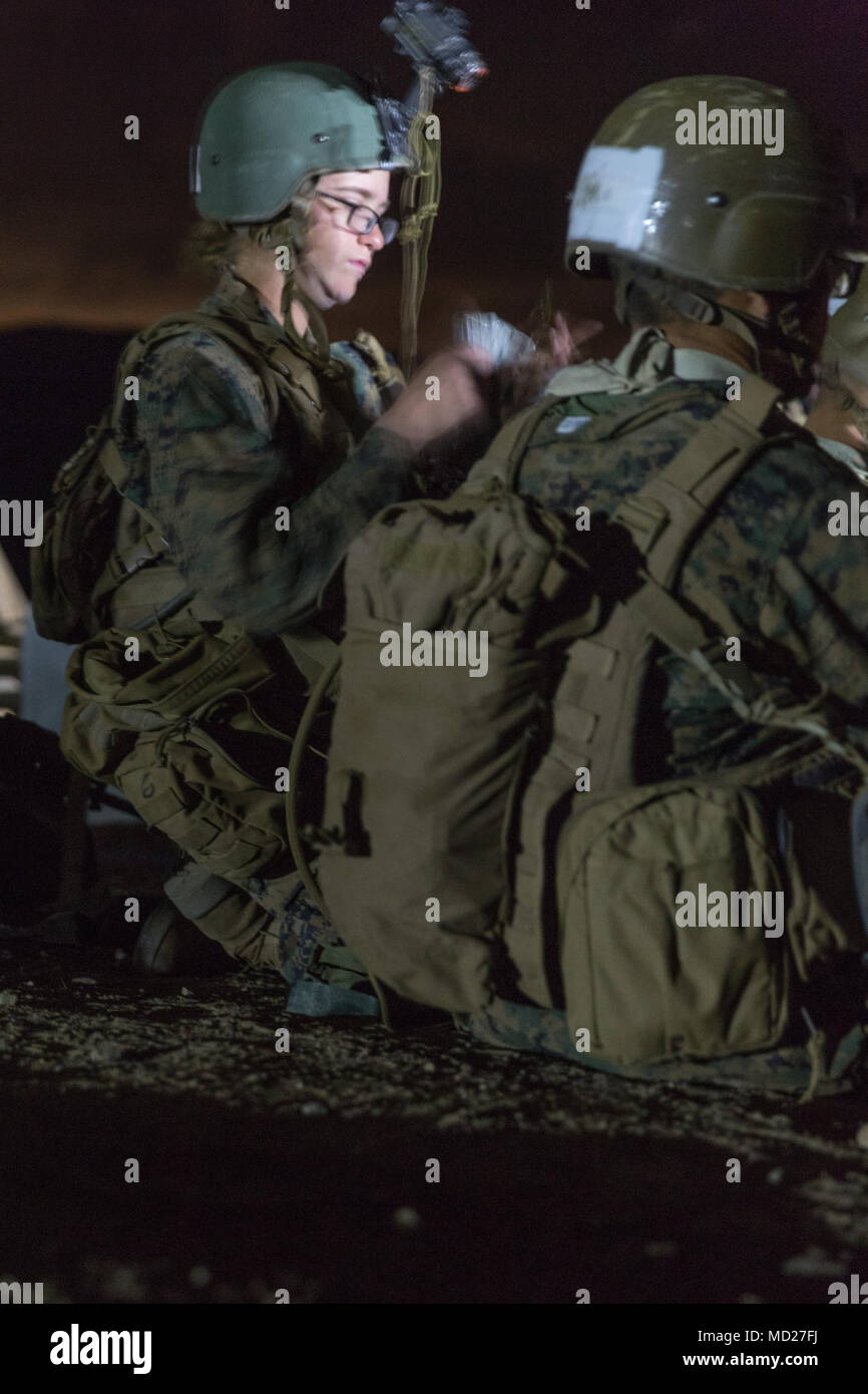 U.S. Marines with Golf Company, Marine Combat Training Battalion (MCT ...