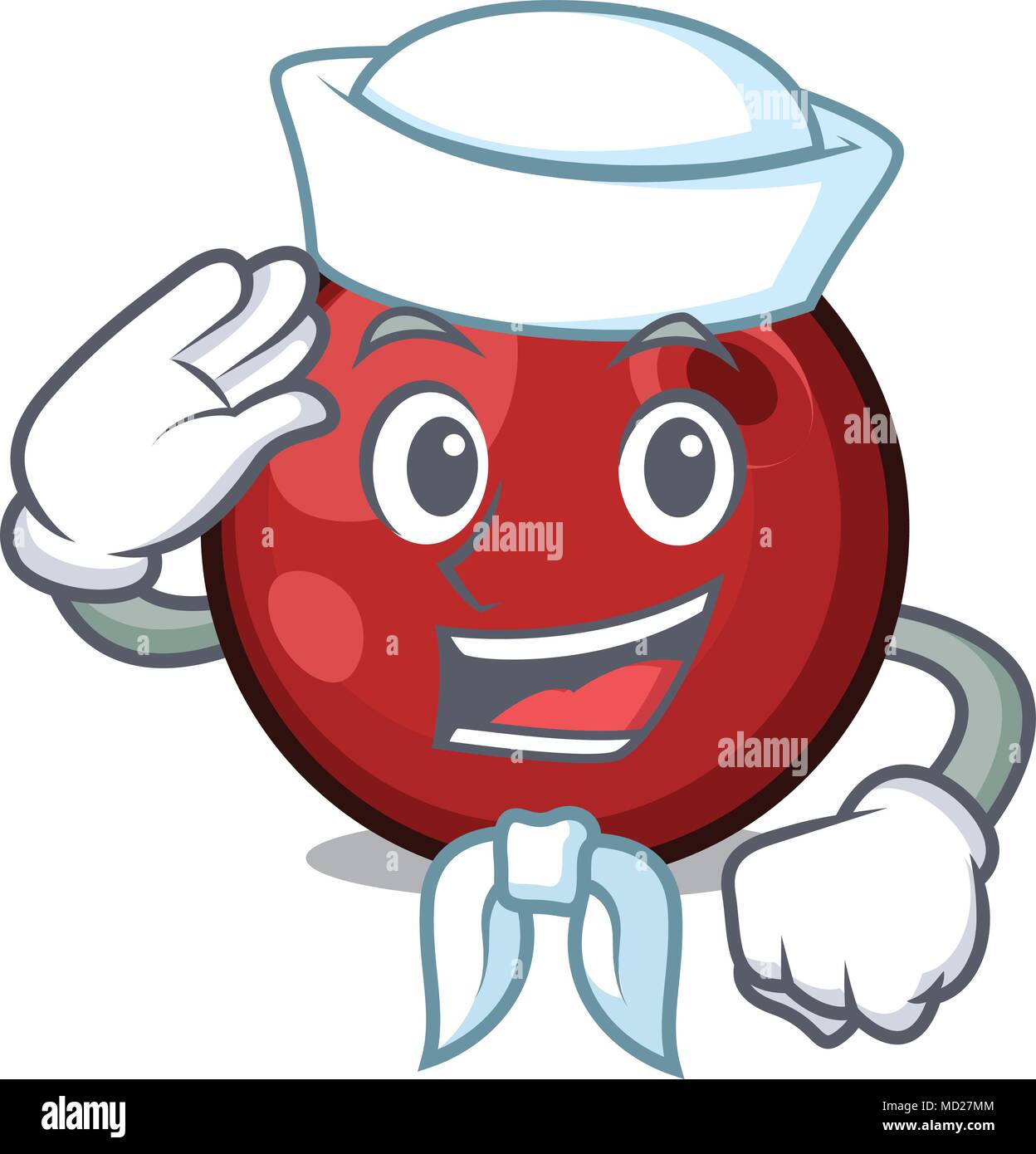 Sailor cranberry character cartoon style vector illustration Stock ...