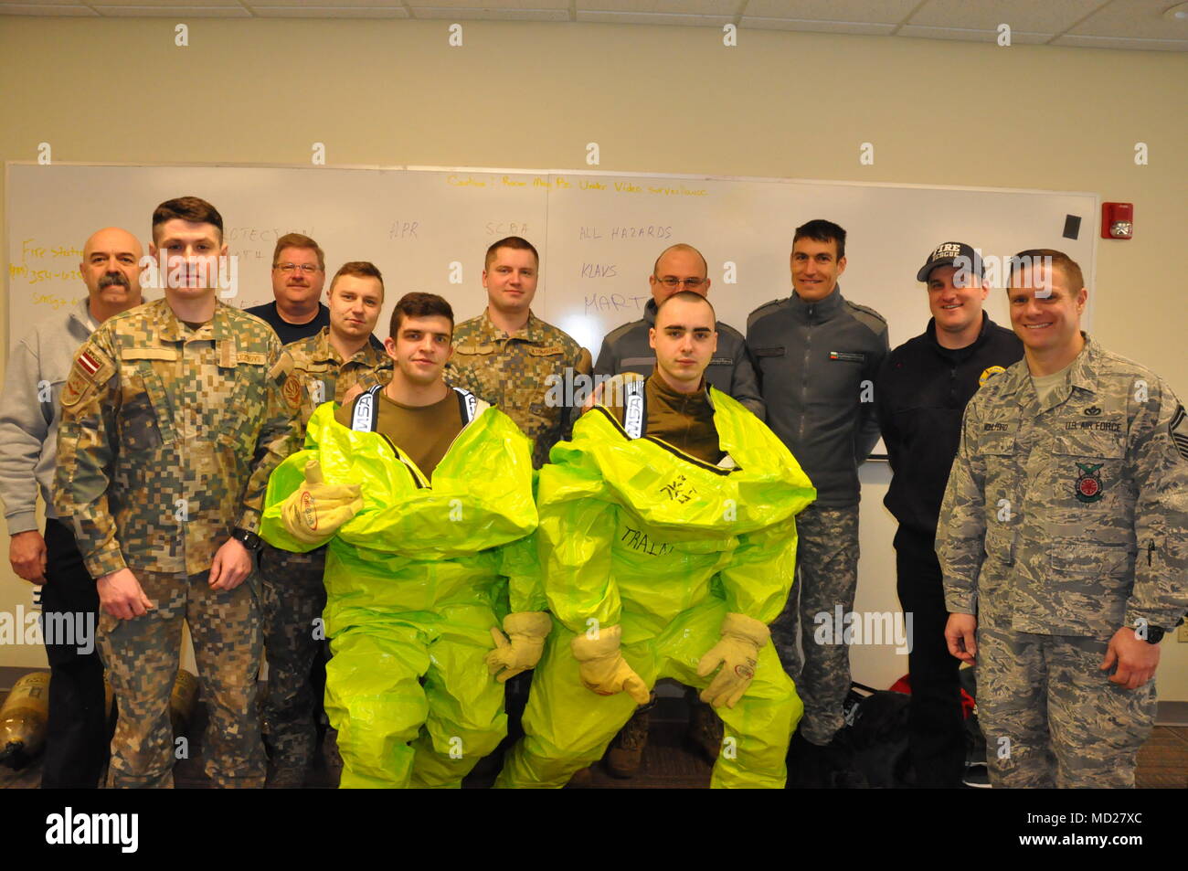 Aircraft handling officers hi-res stock photography and images - Alamy