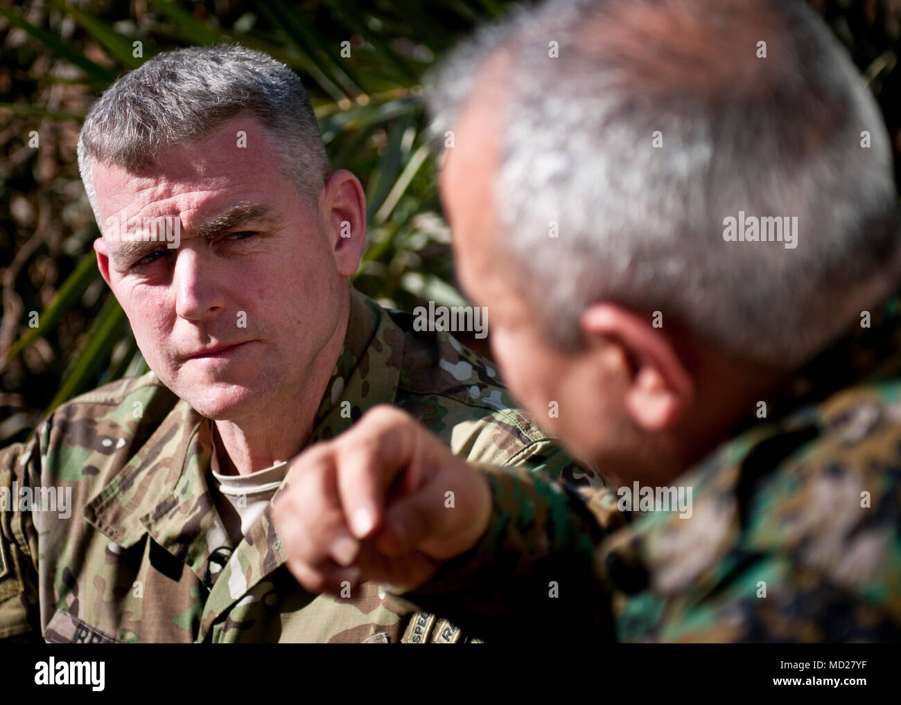 Syrian Democratic Forces Gen. Chiya talks with U.S. Army Brig. Gen ...