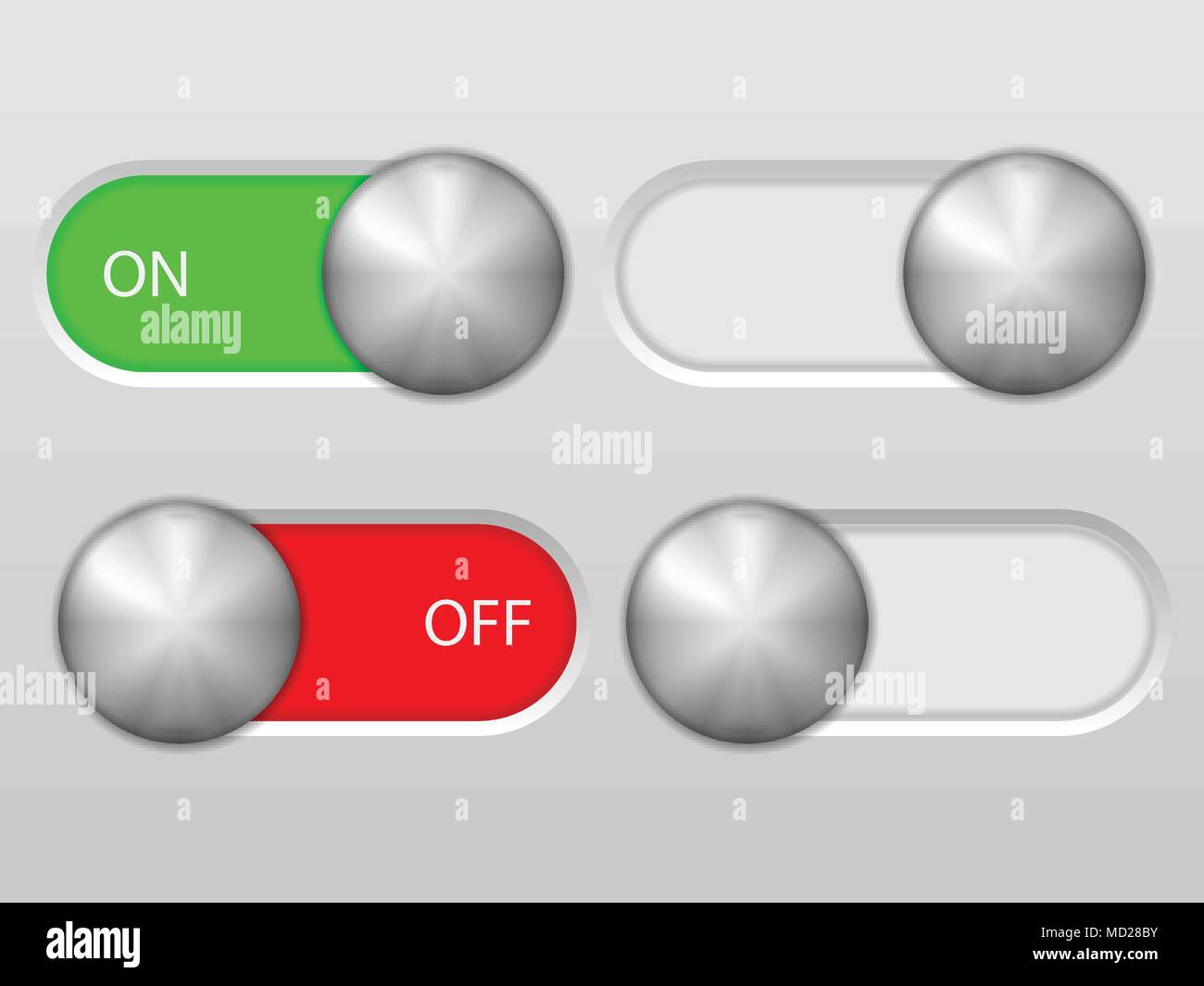 Power sliders set on a grey background Stock Vector Image & Art - Alamy