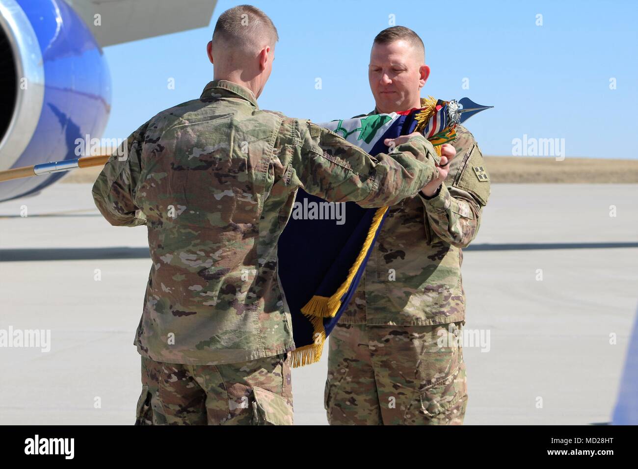 (right)Command Sgt. Anton Hillig, senior enlisted advisor for the 2nd ...