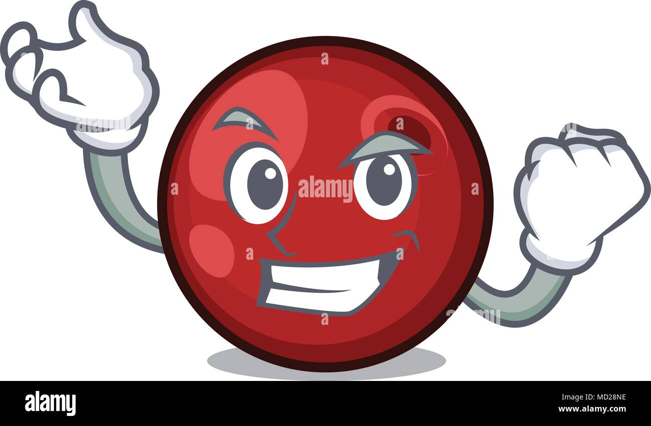 Successful cranberry character cartoon style vector illustration Stock ...