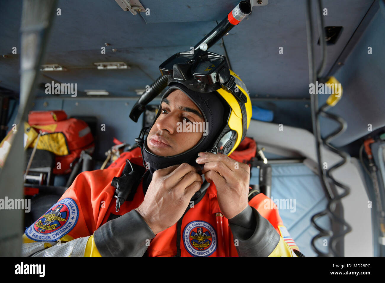 Petty Officer 3rd Class Reece Williams, an aviation survival technician ...