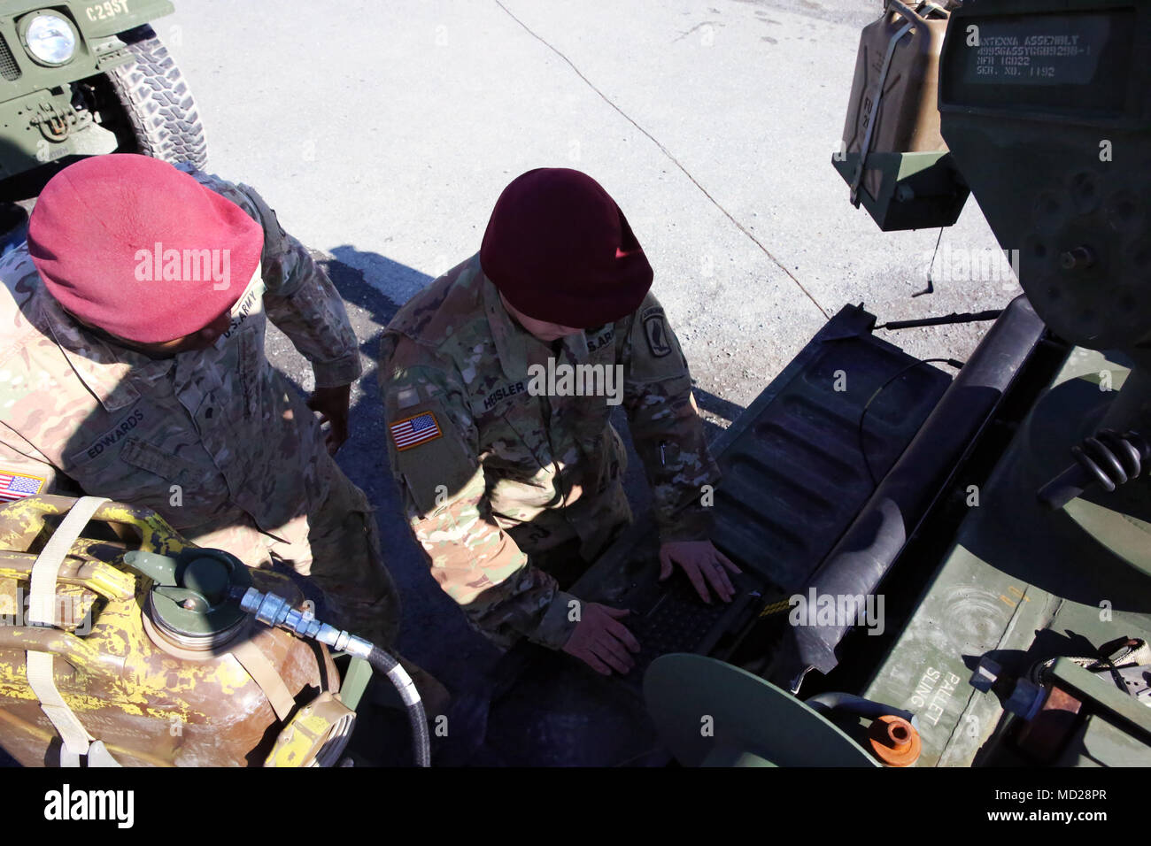 U.S. Army Spc. William Heisler and Spc. Tristan Edwards, both ...