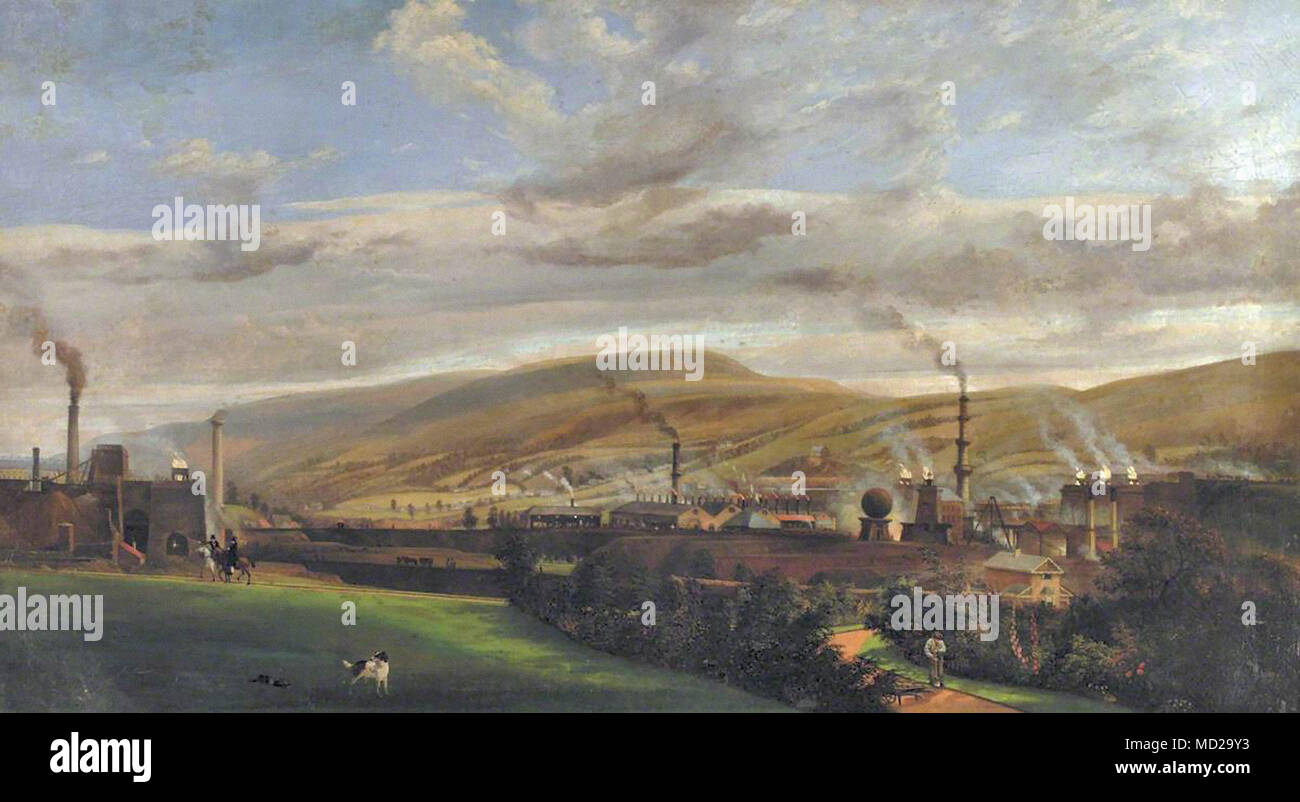 Williams Penry - South Wales Industrial Landscape Stock Photo - Alamy