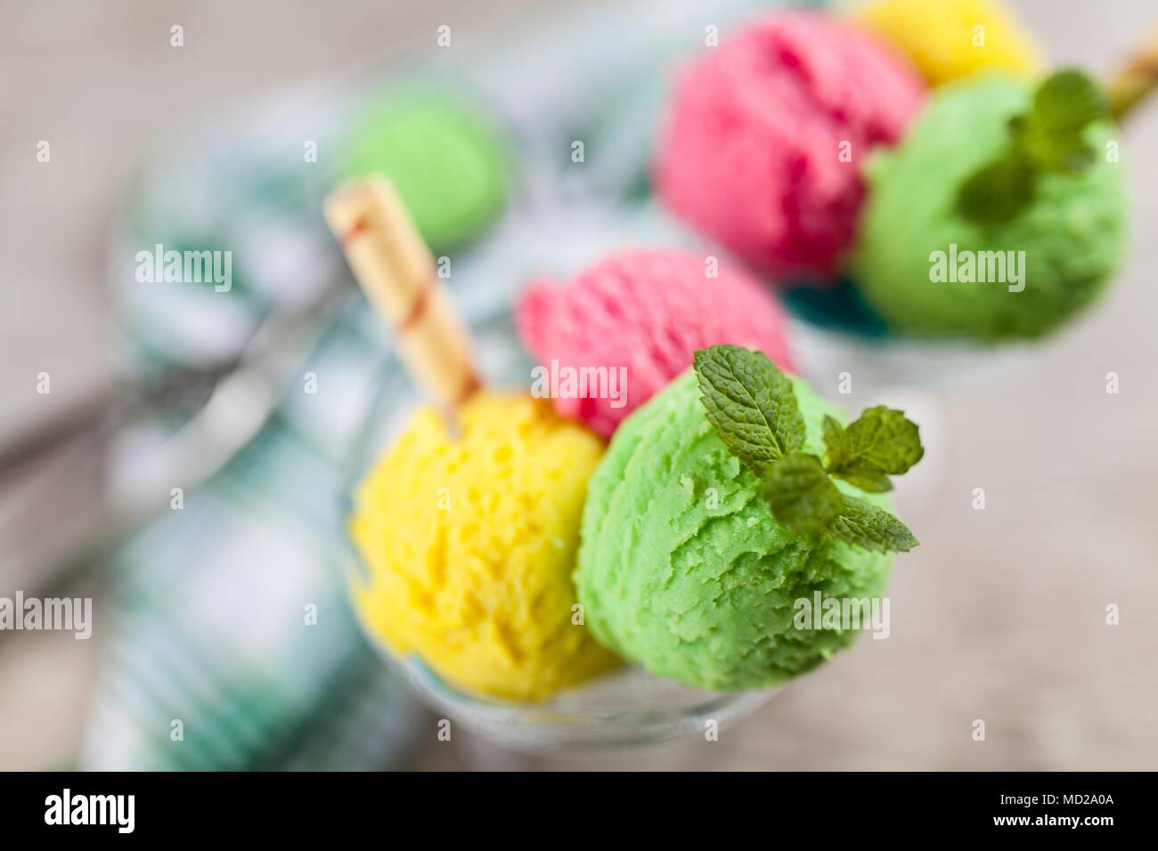 Ice cream vase Stock Photo - Alamy