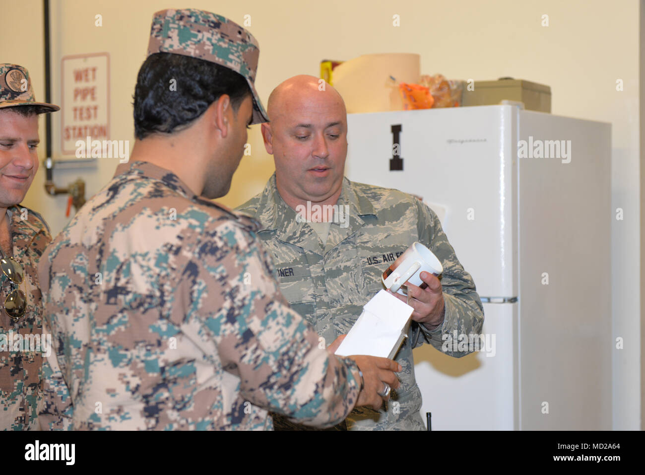 U.S. Air Force Senior Master Sgt. Aaron Gardner, fuel superintendent ...