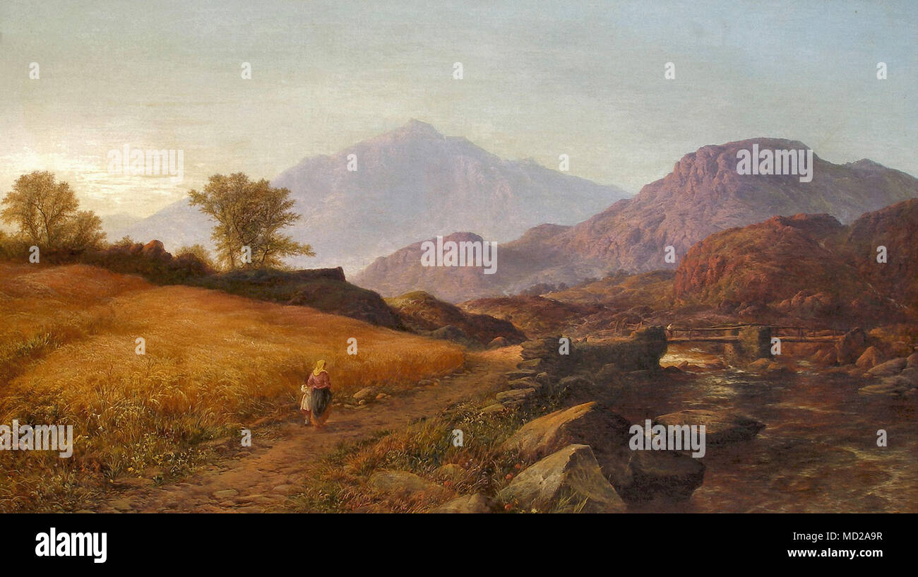 Williams Walter Heath - on the River Lledr Wales Stock Photo - Alamy