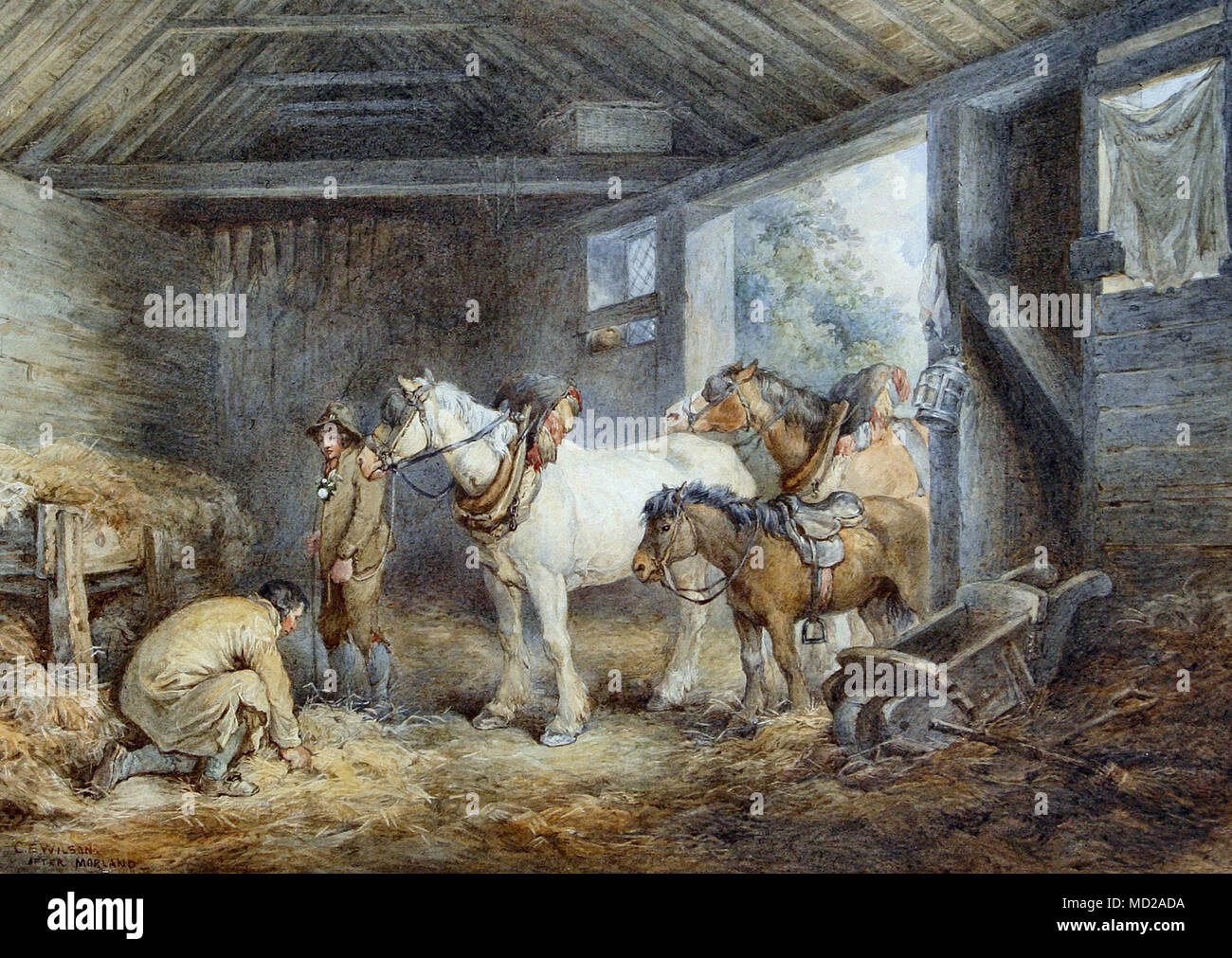 Inside of a stable hi-res stock photography and images - Alamy