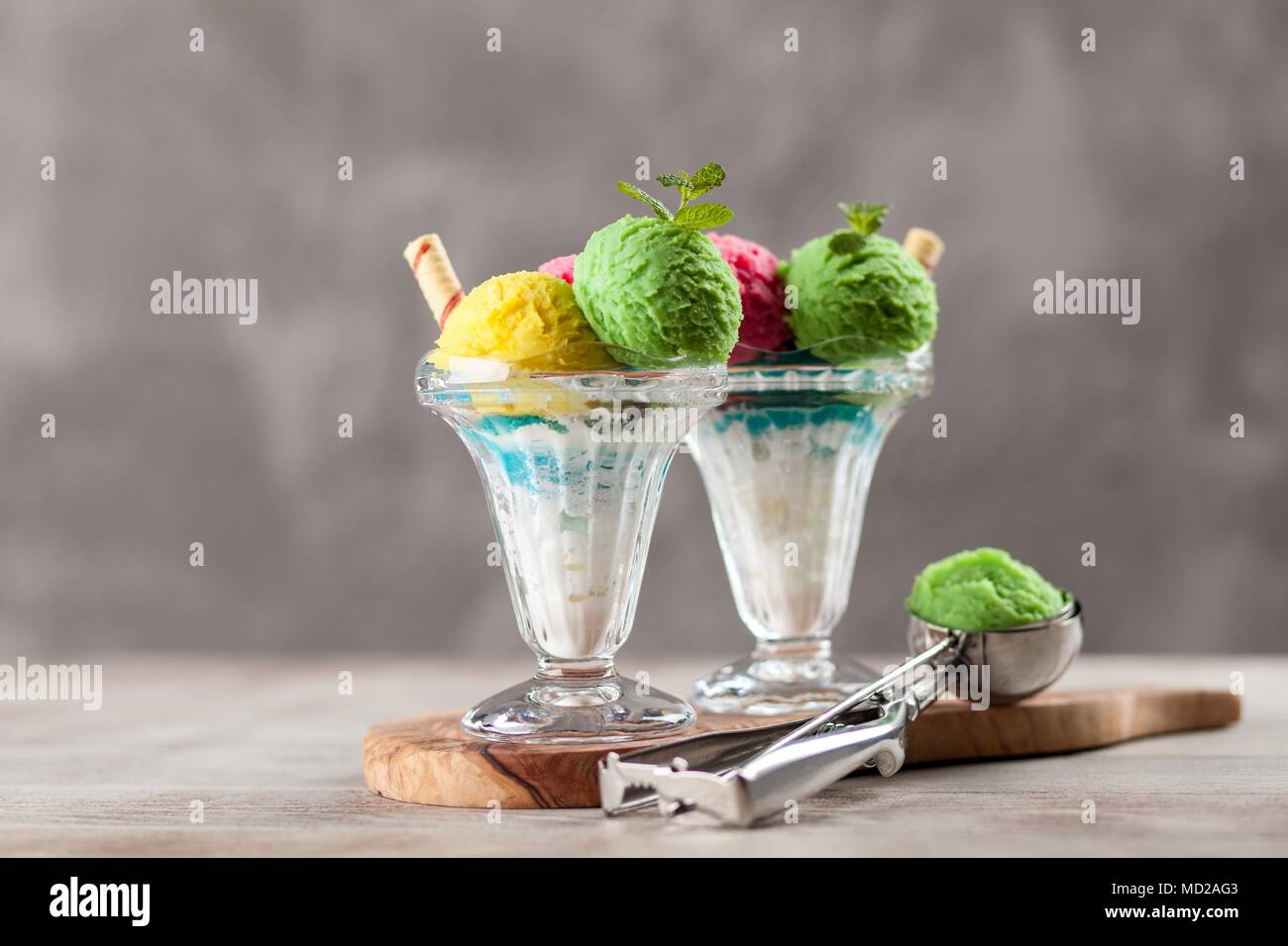 Ice cream vase Stock Photo - Alamy