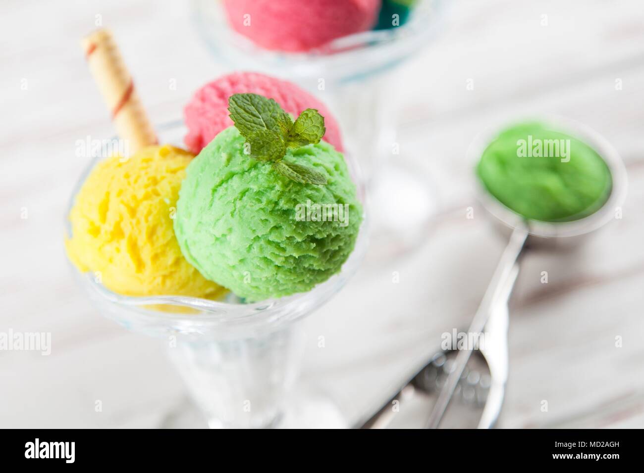 Ice cream vase Stock Photo - Alamy