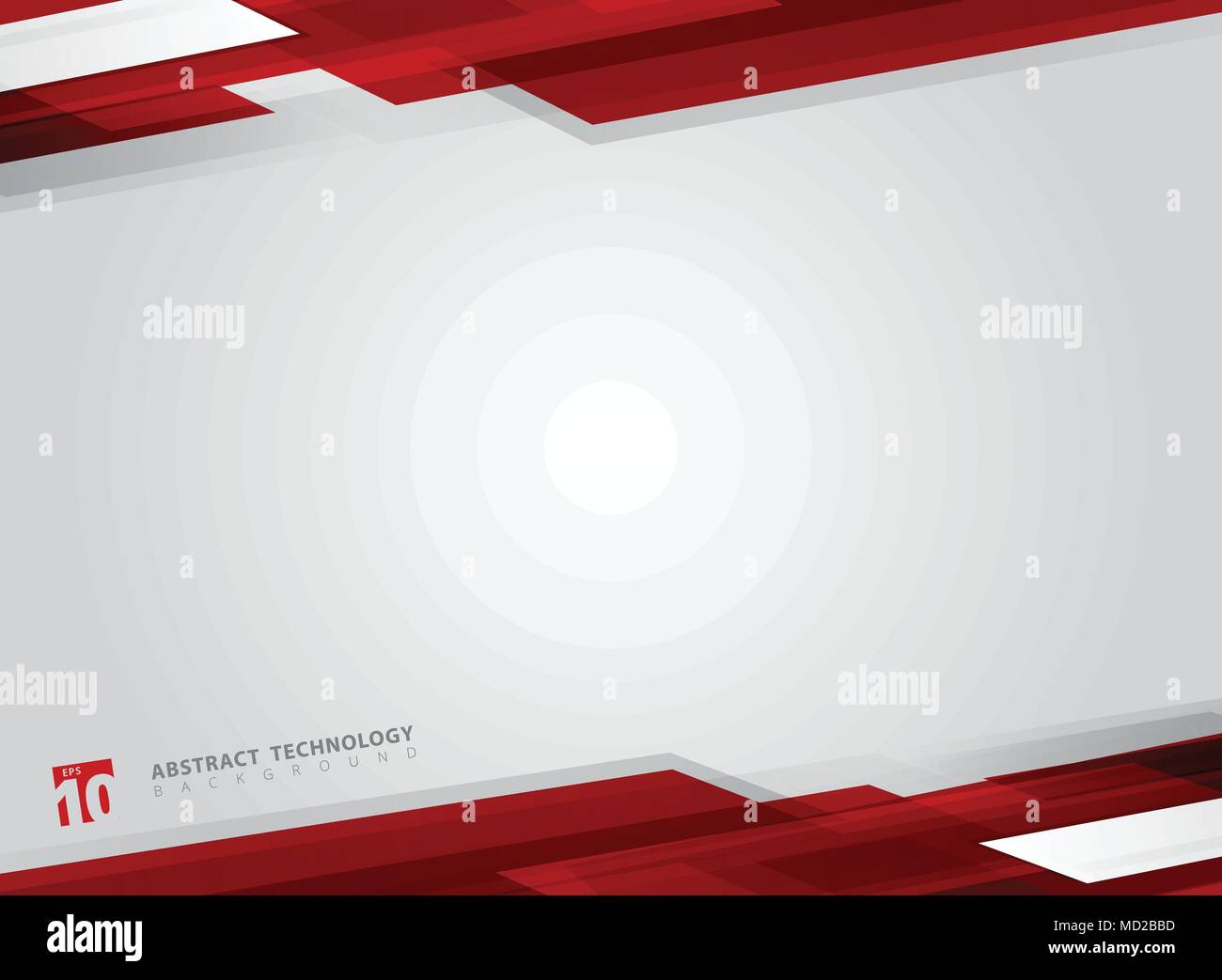 Abstract technology geometric red color shiny motion background ...