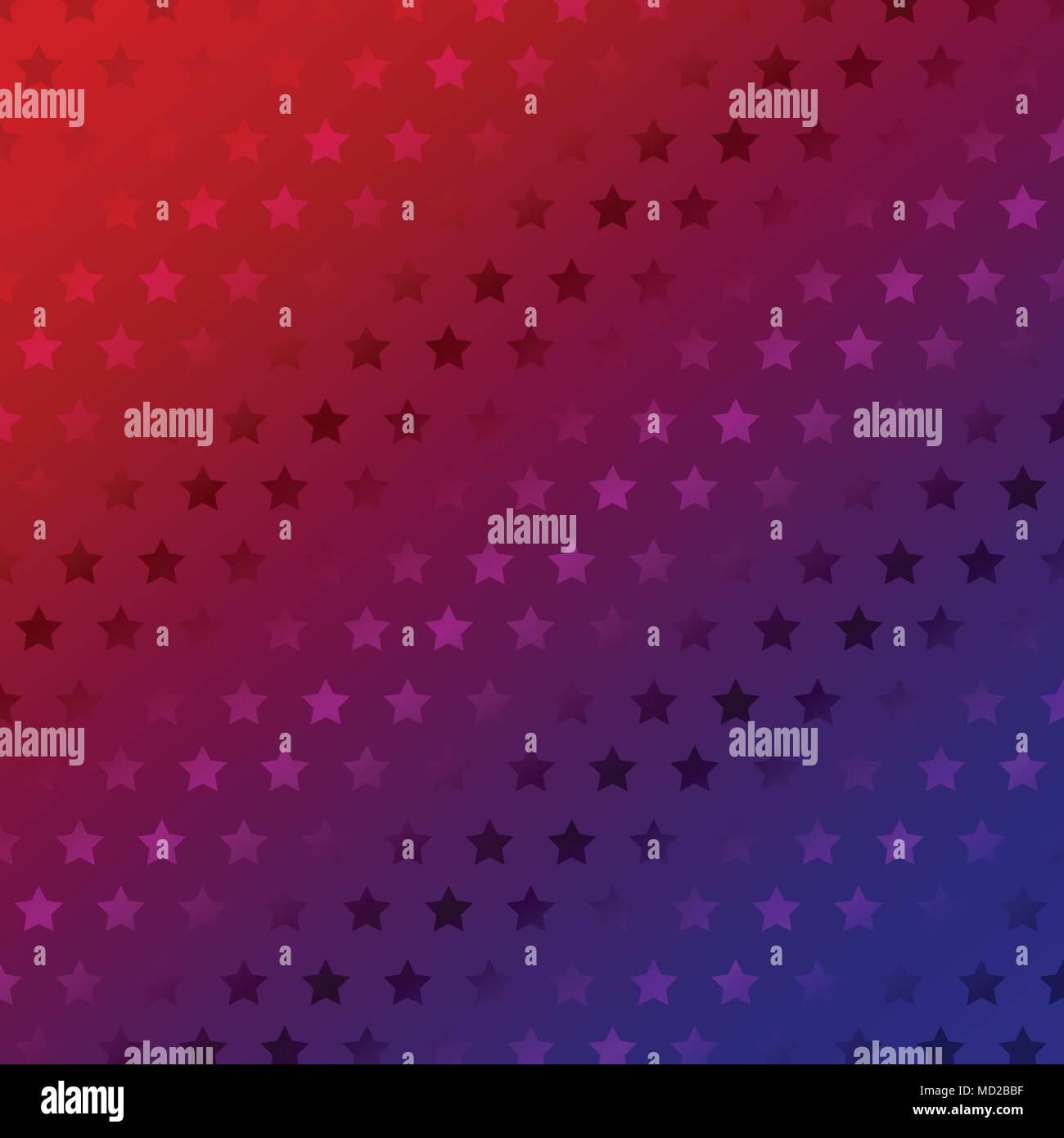 Abstract stars pattern on red gradient color background. Vector ...
