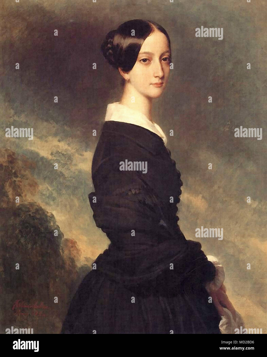 Winterhalter Franz Xavier - Fran U00e7oise Caroline Gonzague Princesse ...